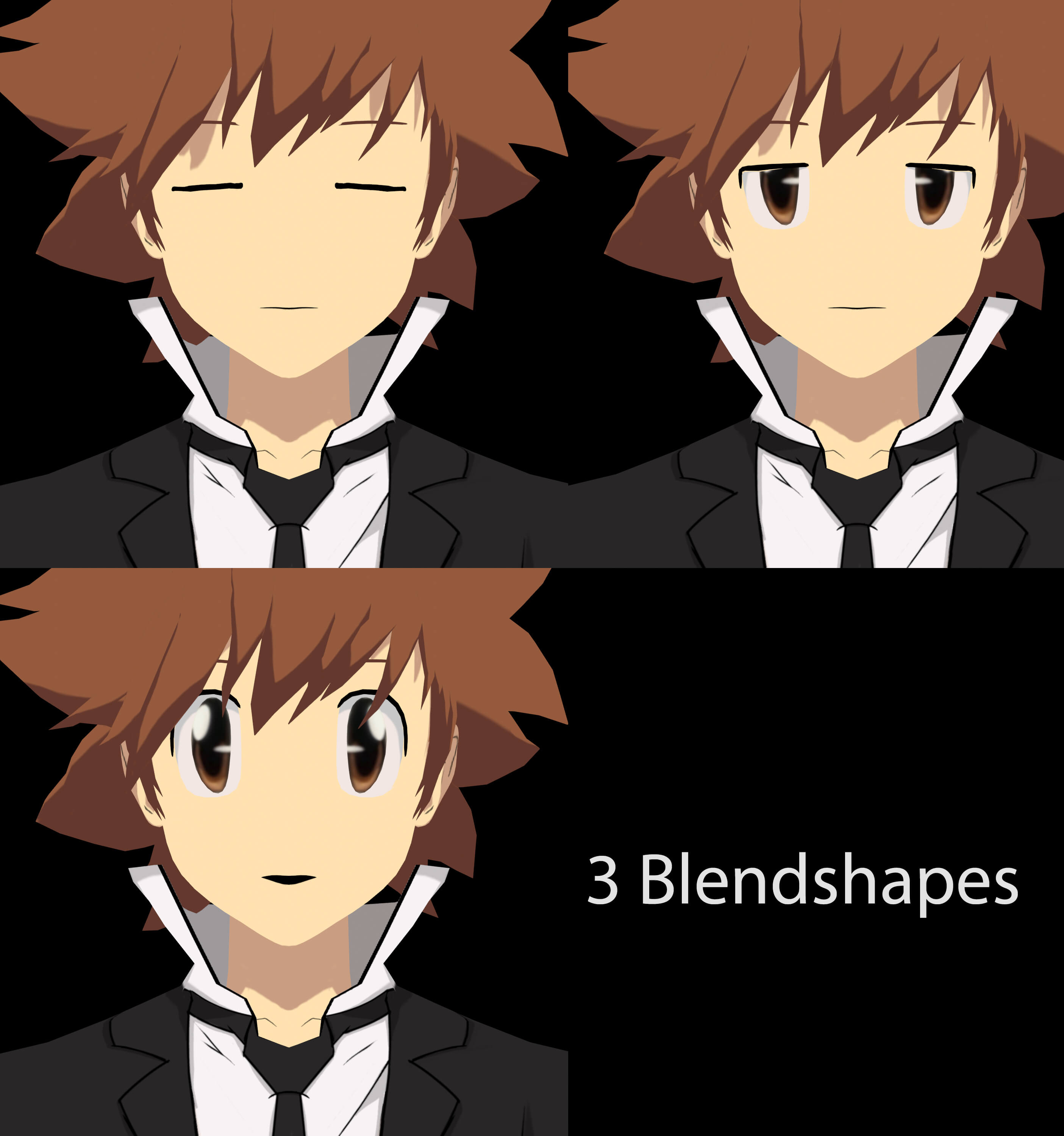 Tsuna Sawada - Katekyo Hitman Reborn 3D Model by RYANMAICOL