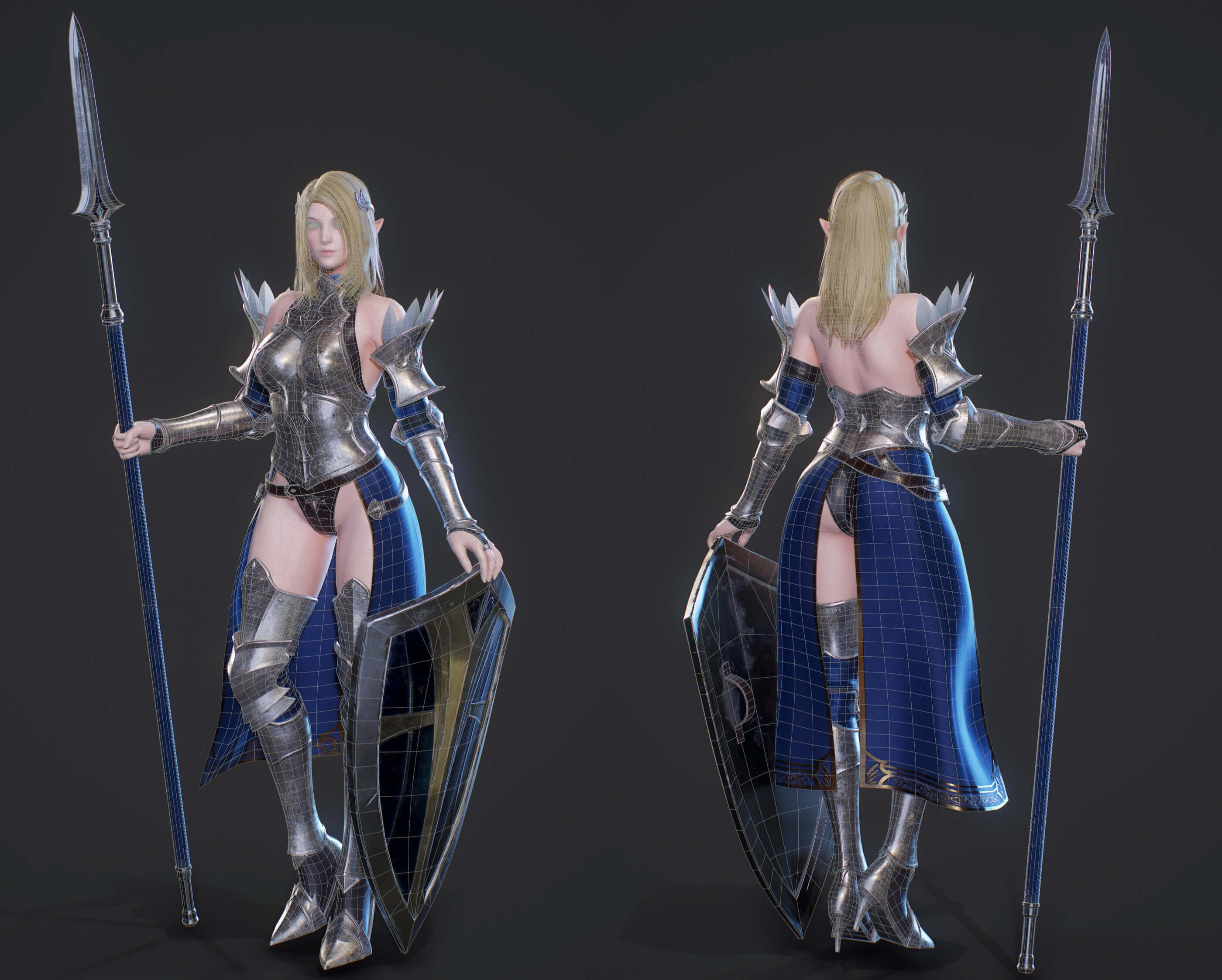 Elf Paladin - 3D Model by RyanReos