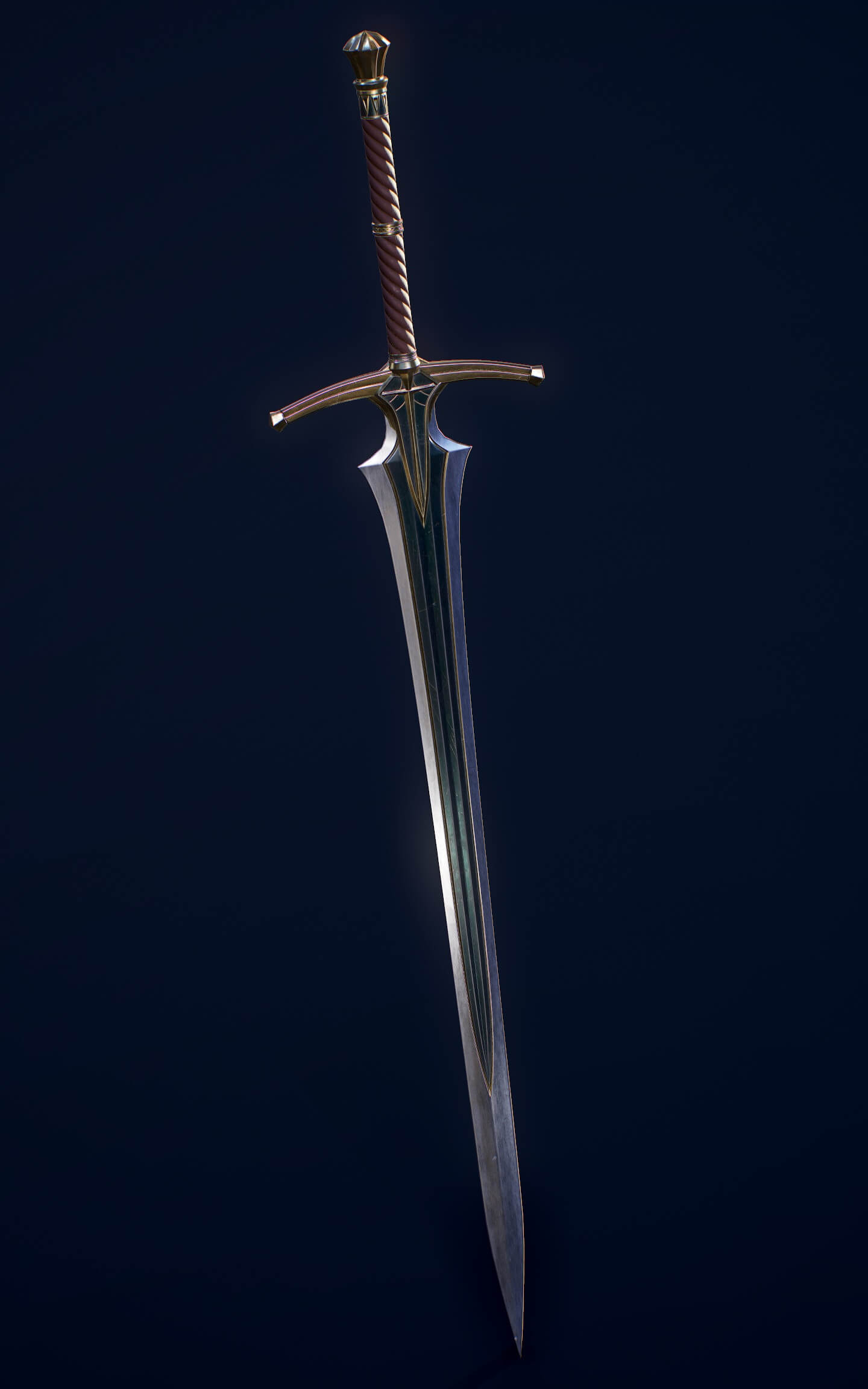 Elf Swordmaster - 3D Model by RyanReos