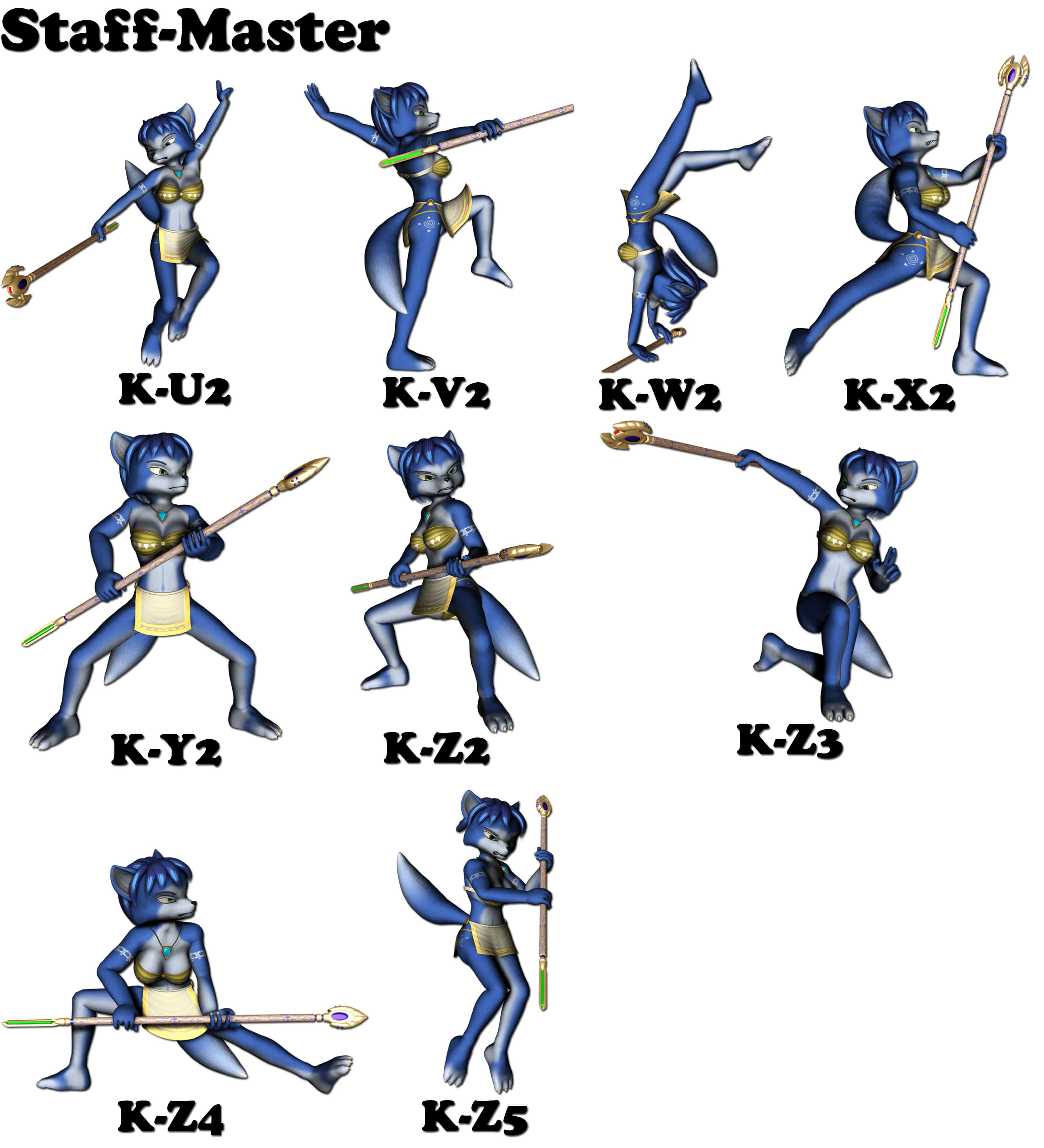 Cerinian Vixen Krystal II Poses - Free Poser Content by RyanTheUser18