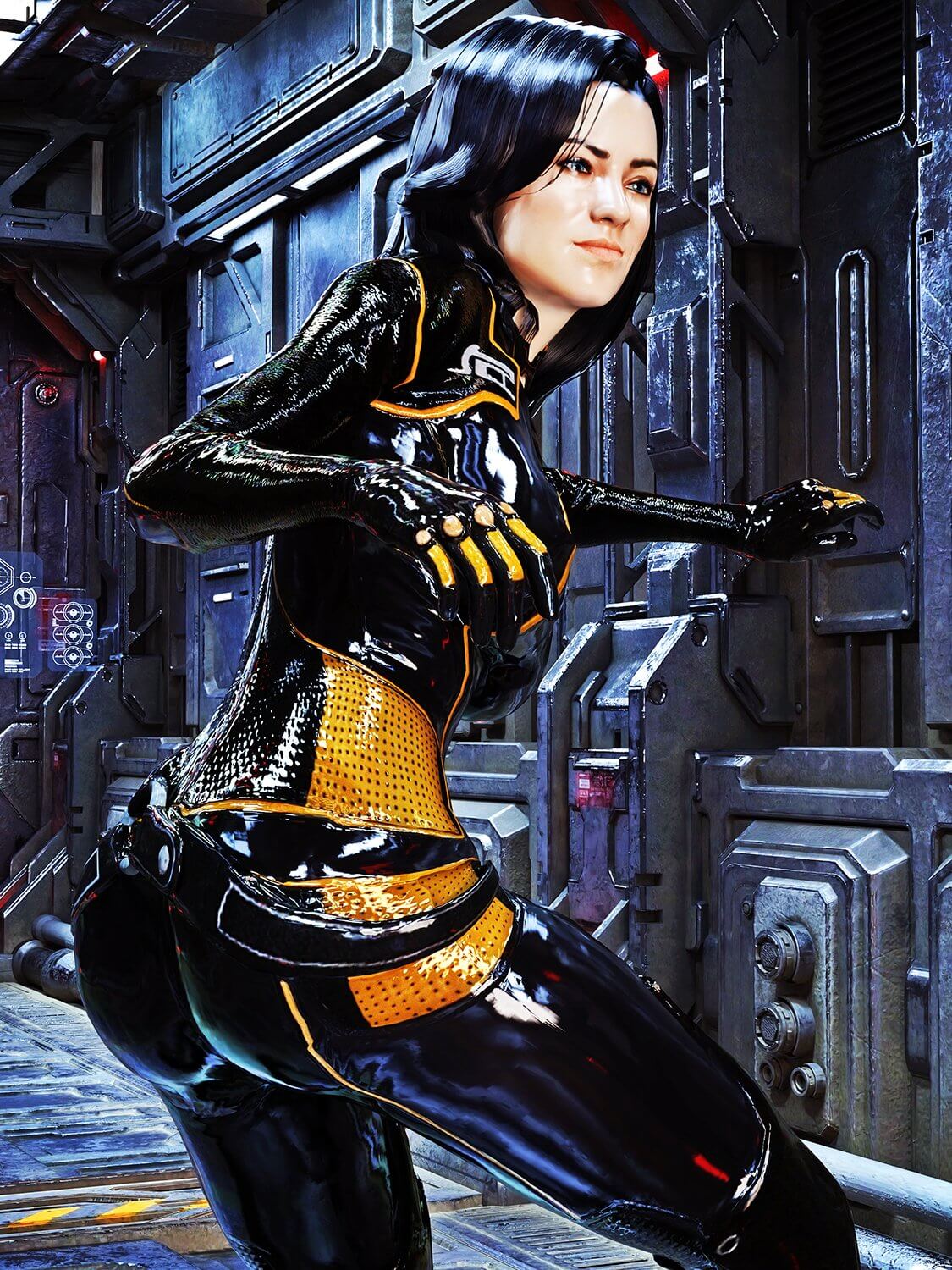 Miranda Lawson 3D Render, Digital Art by RyonaComics