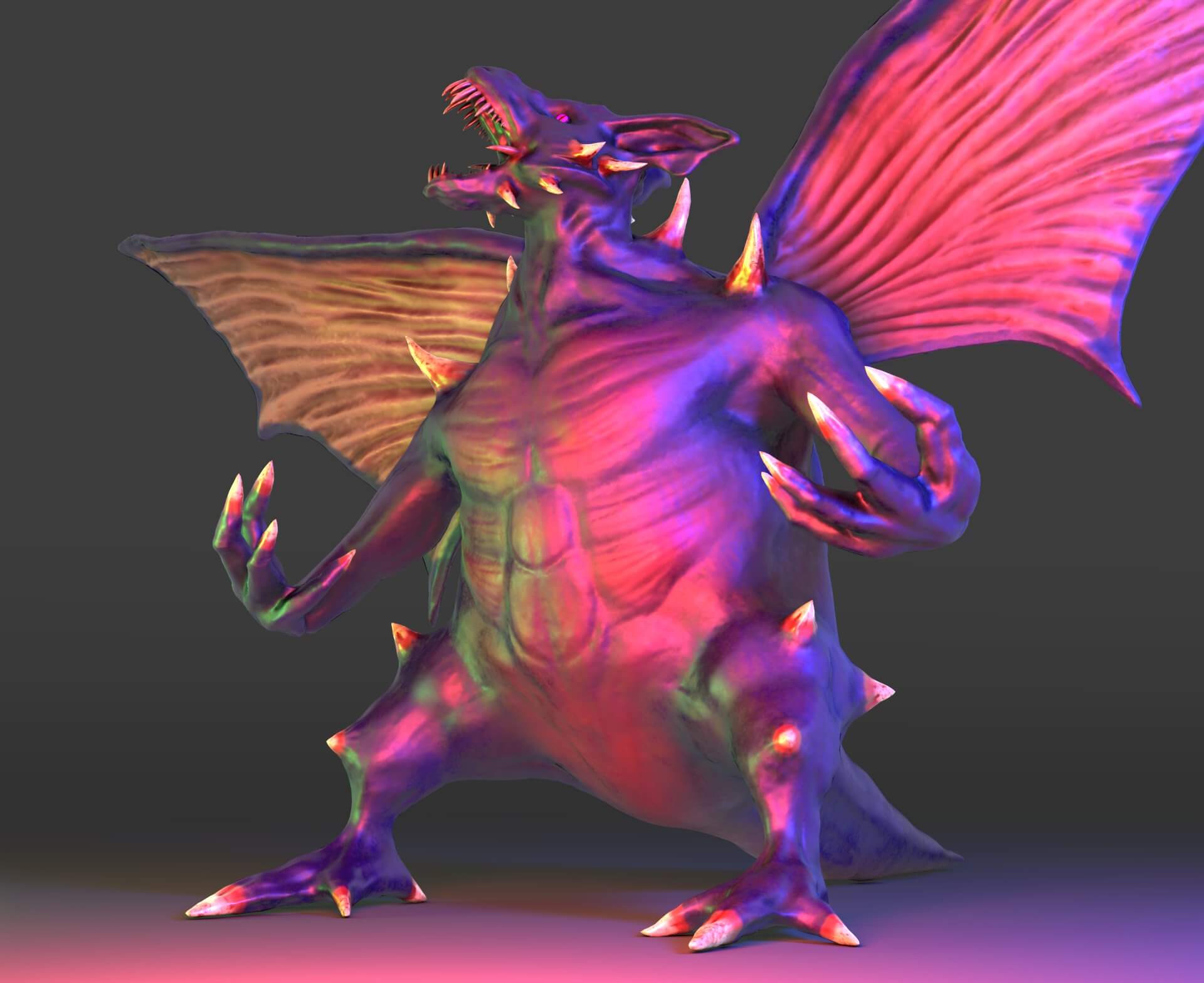 Demon Dragon - 3D Model by ryottyan