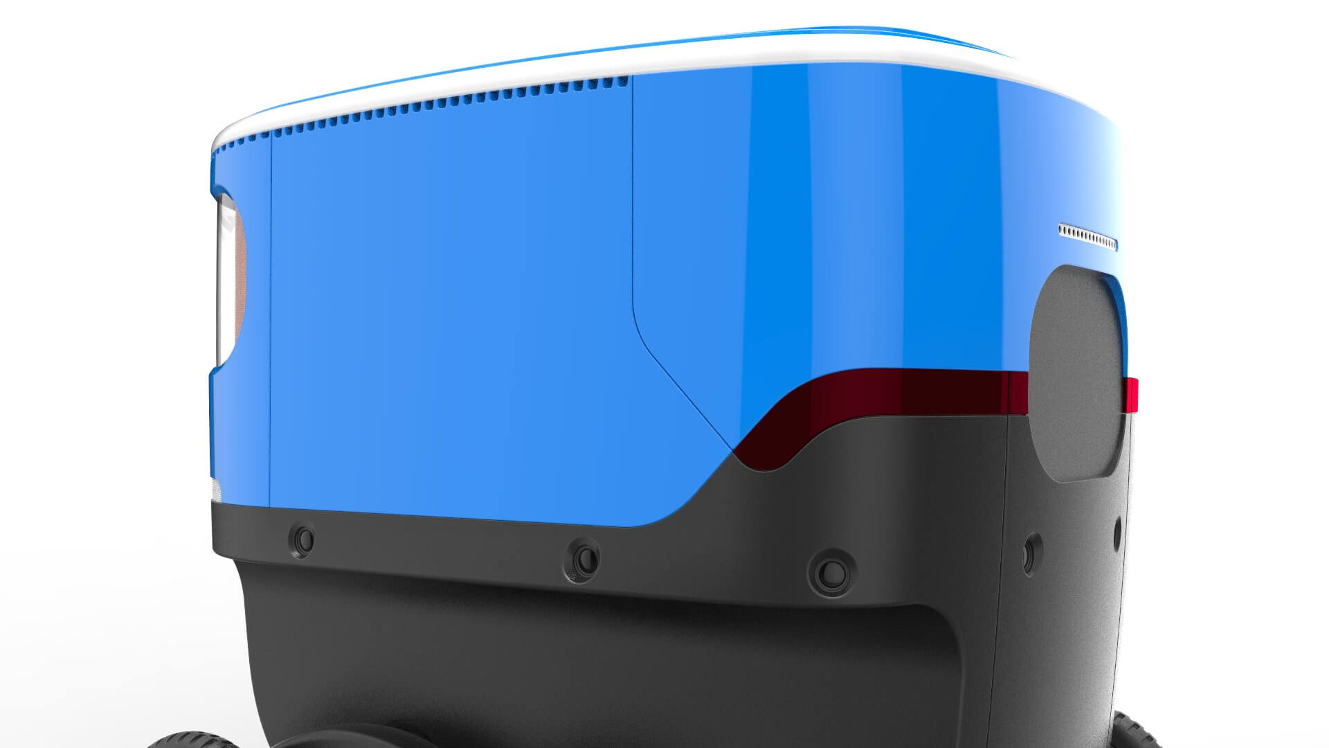 Delivery Robot Blue - 3D Model by rzo