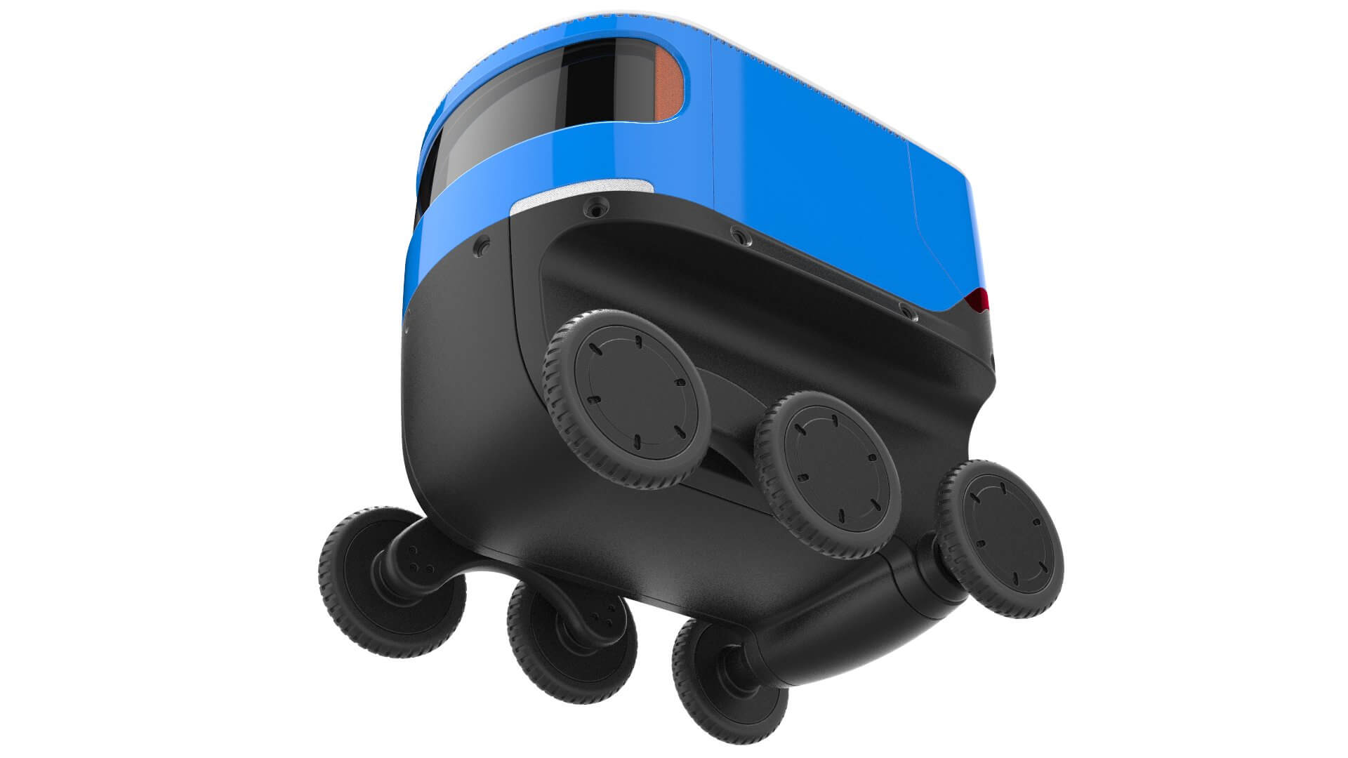 Delivery Robot Blue - 3D Model by rzo