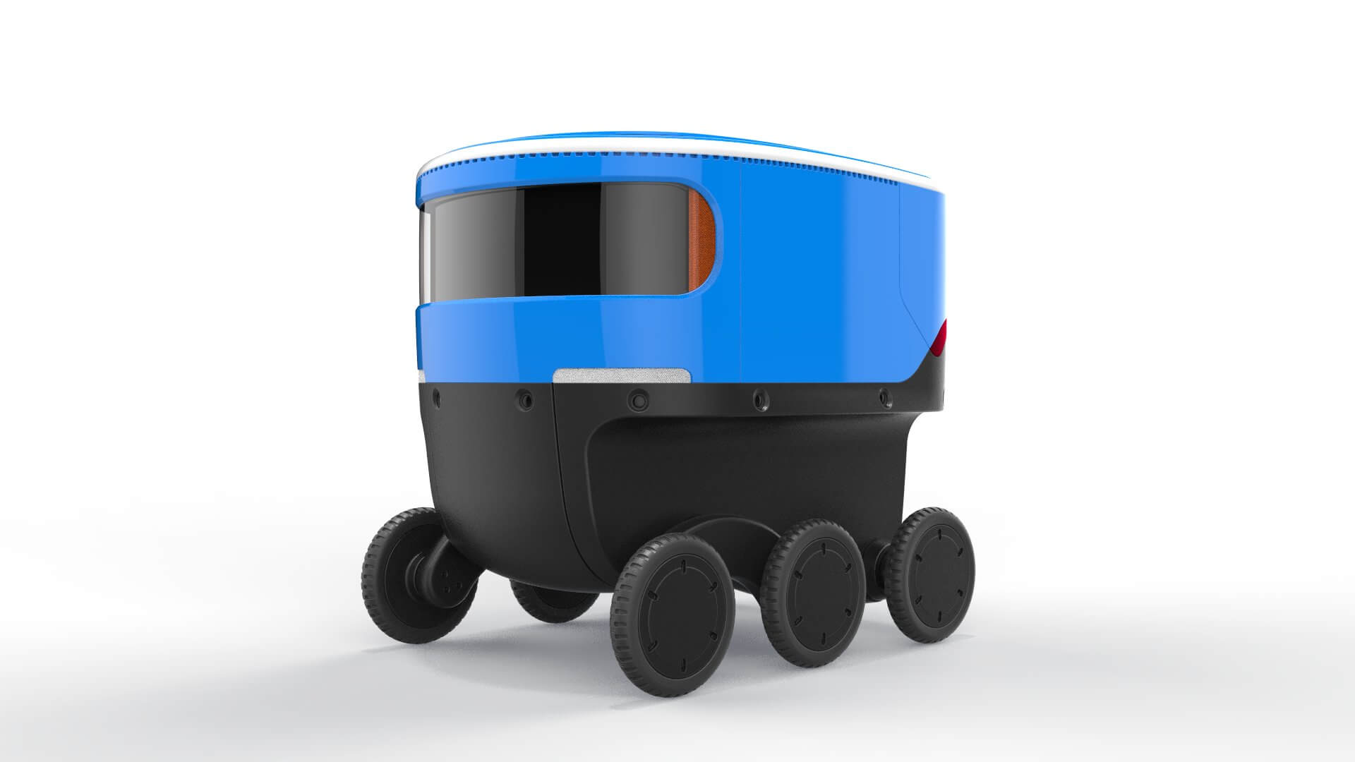 Delivery Robot Blue - 3D Model by rzo