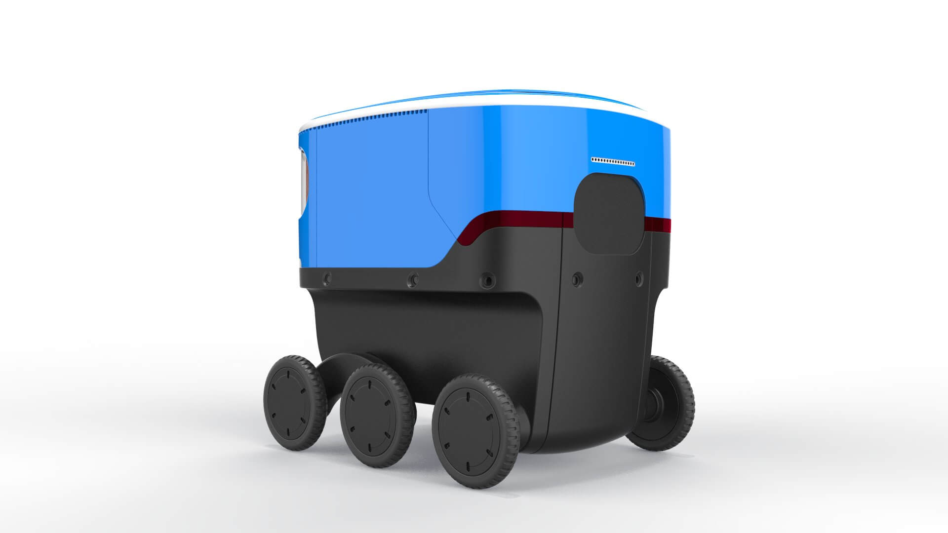 Delivery Robot Blue - 3D Model by rzo