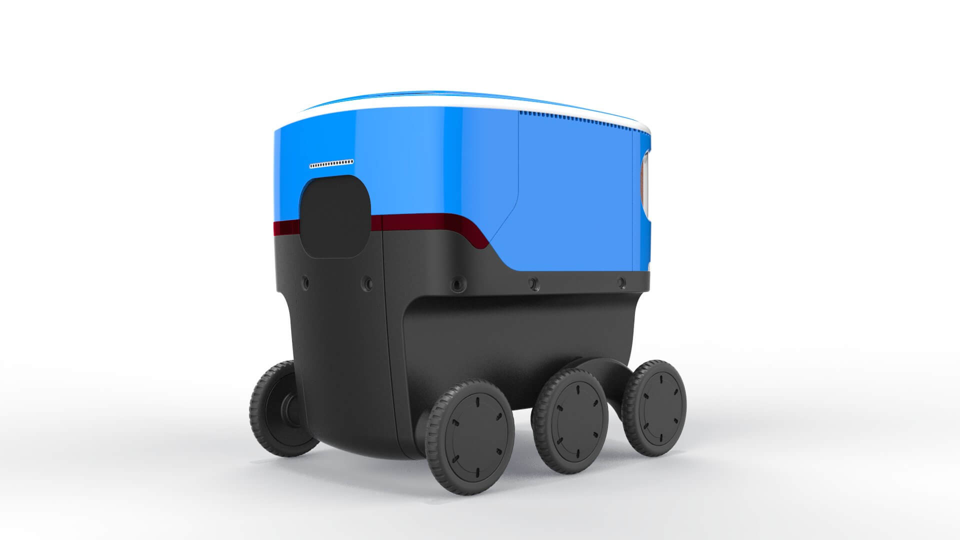 Delivery Robot Blue - 3D Model by rzo