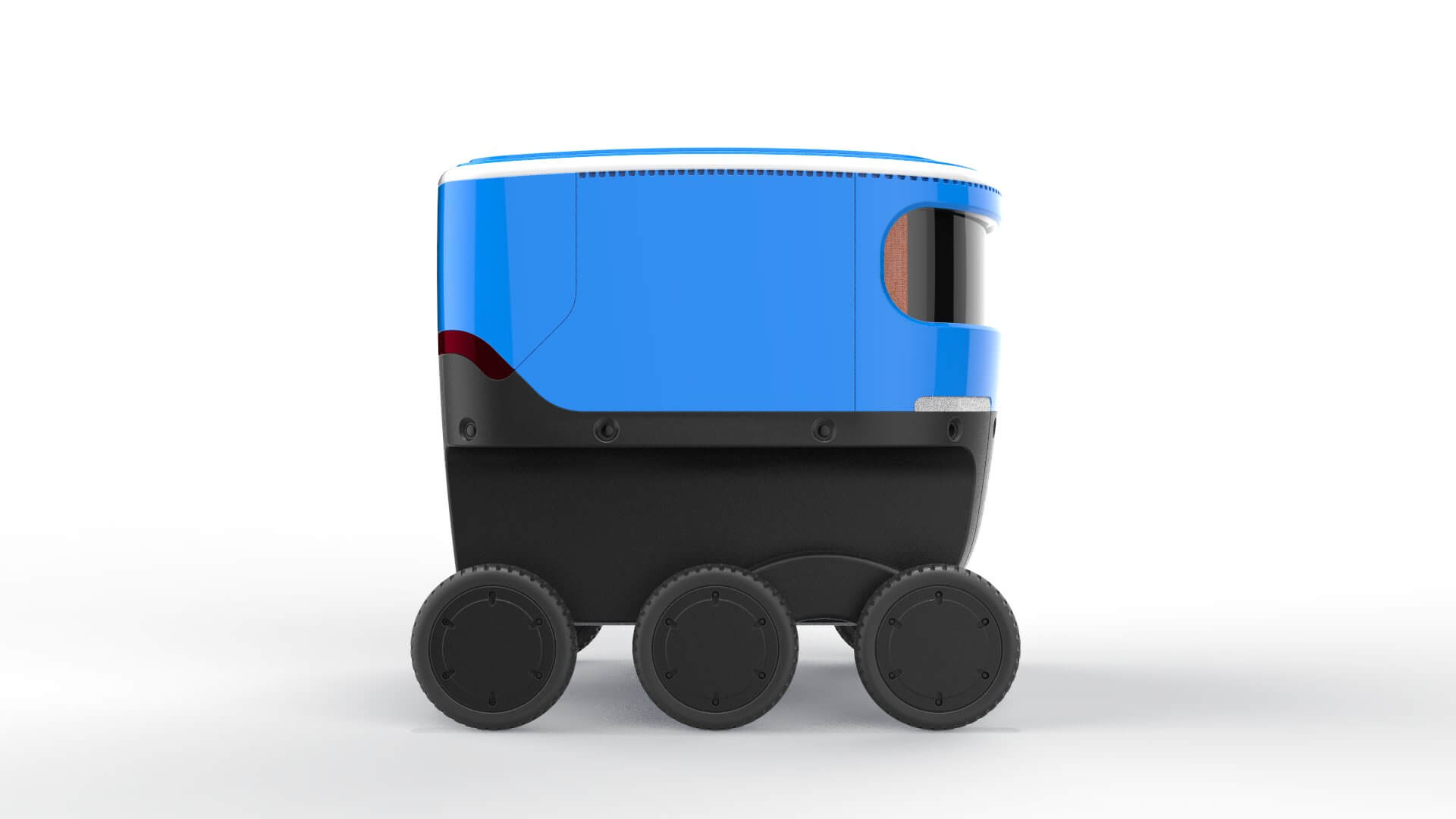 Delivery Robot Blue - 3D Model by rzo