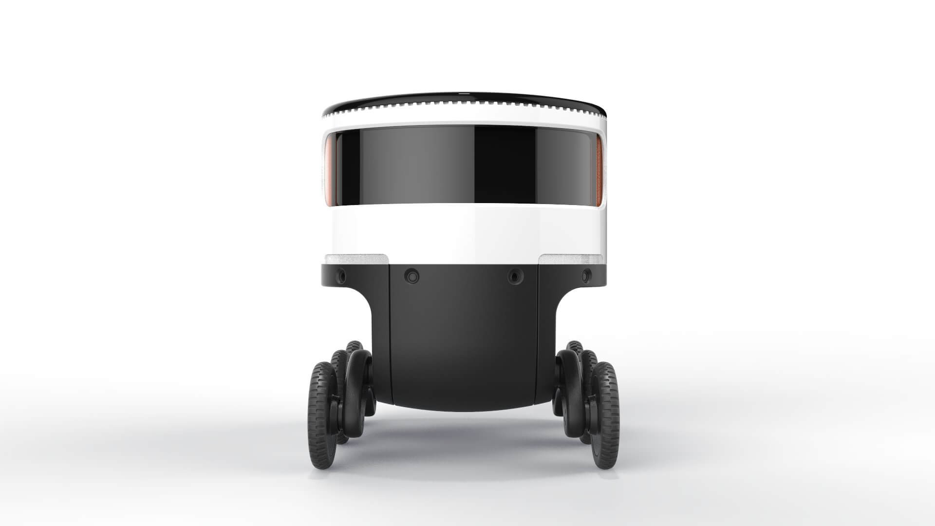 Delivery Robot White - 3D Model by rzo