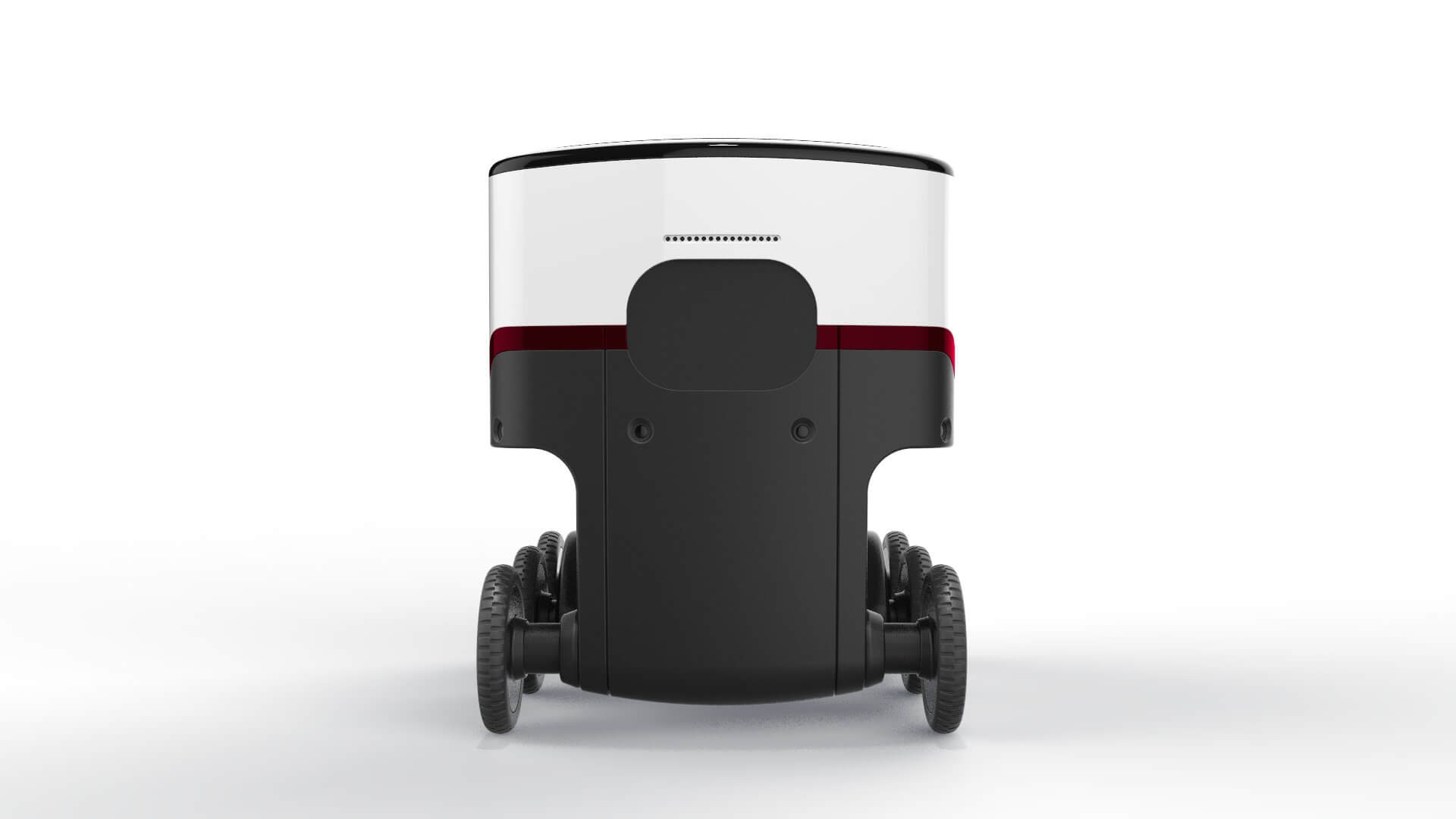Delivery Robot White - 3D Model by rzo