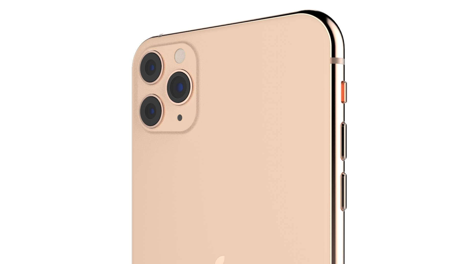 Apple iPhone 11 Pro Max Gold - 3D Model by rzo