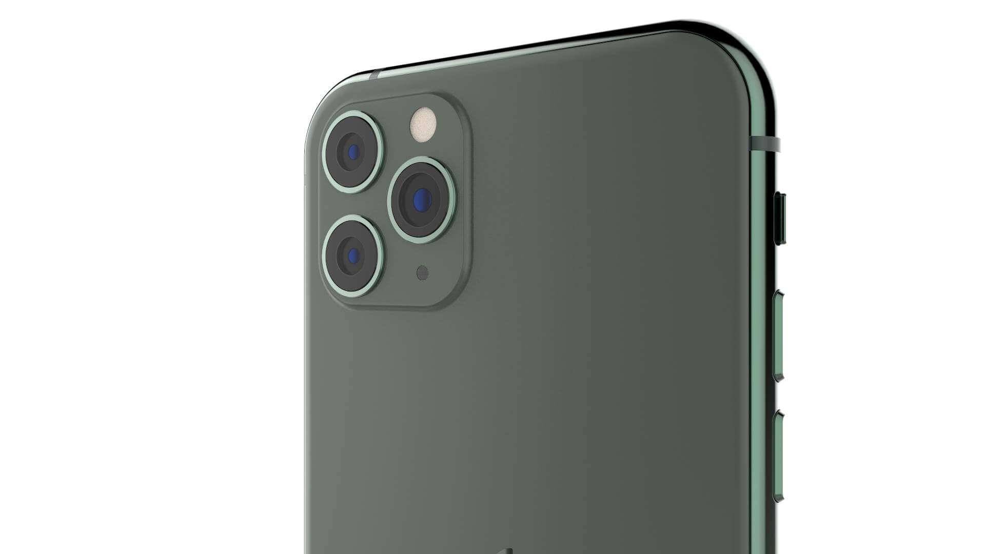 Apple iPhone 11 Pro Midnight Green - 3D Model by rzo
