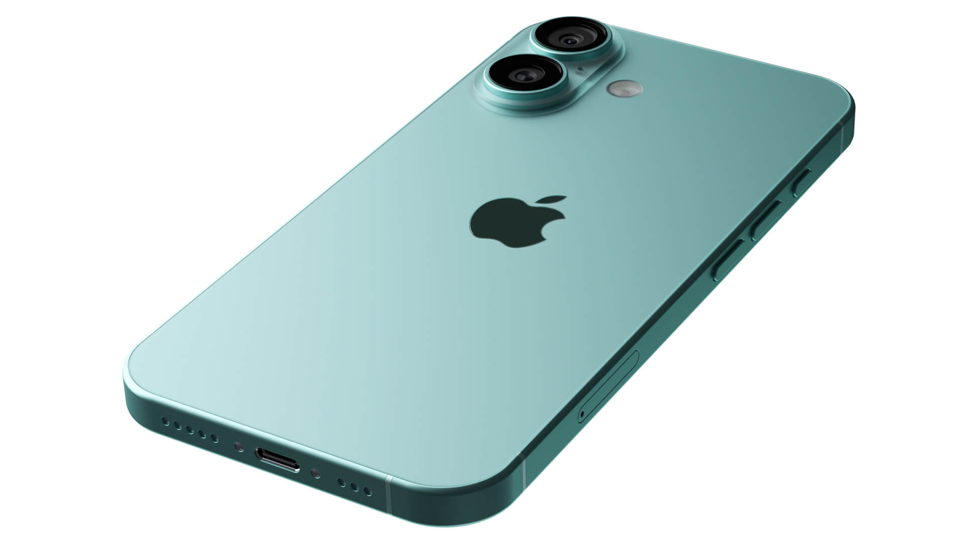 Apple iPhone 16 Teal - 3D Model by rzo
