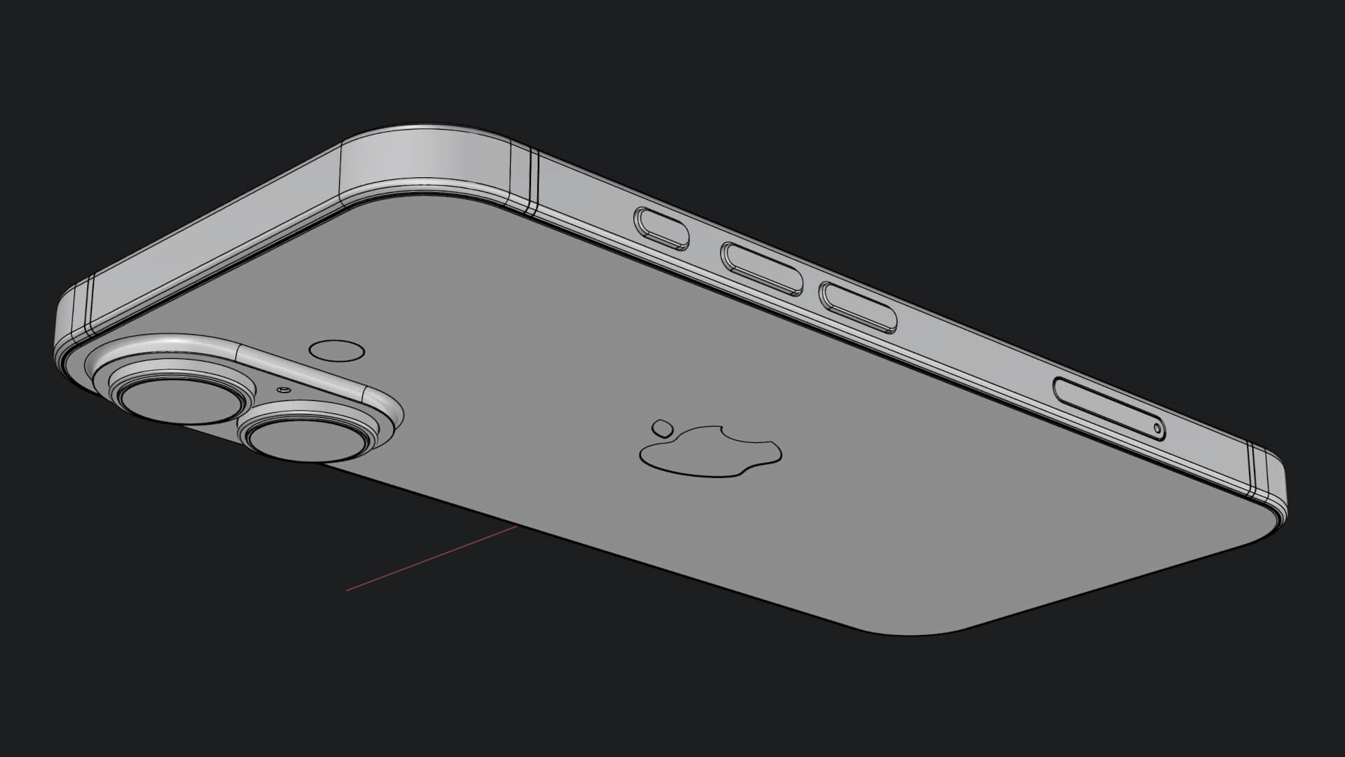 Apple iPhone 16 Ultramarine - 3D Model by rzo