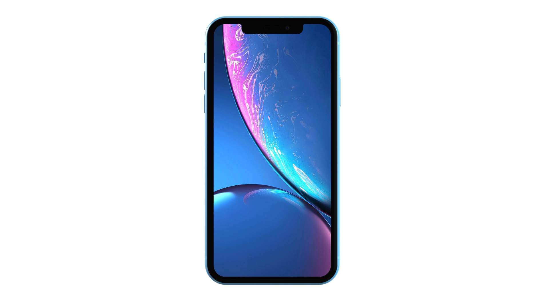 Apple iPhone XR Blue - 3D Model by rzo