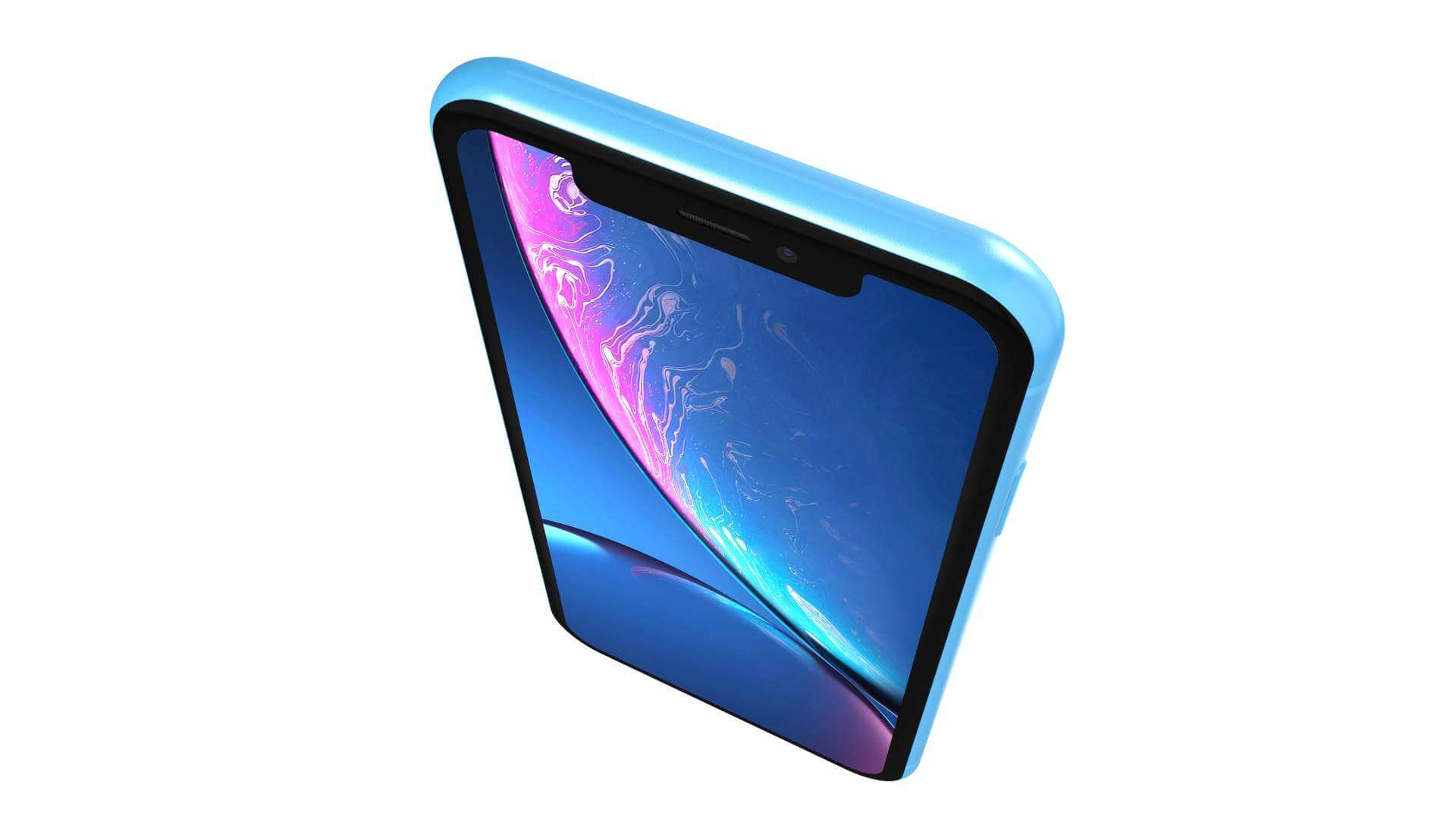 Apple iPhone XR Blue - 3D Model by rzo