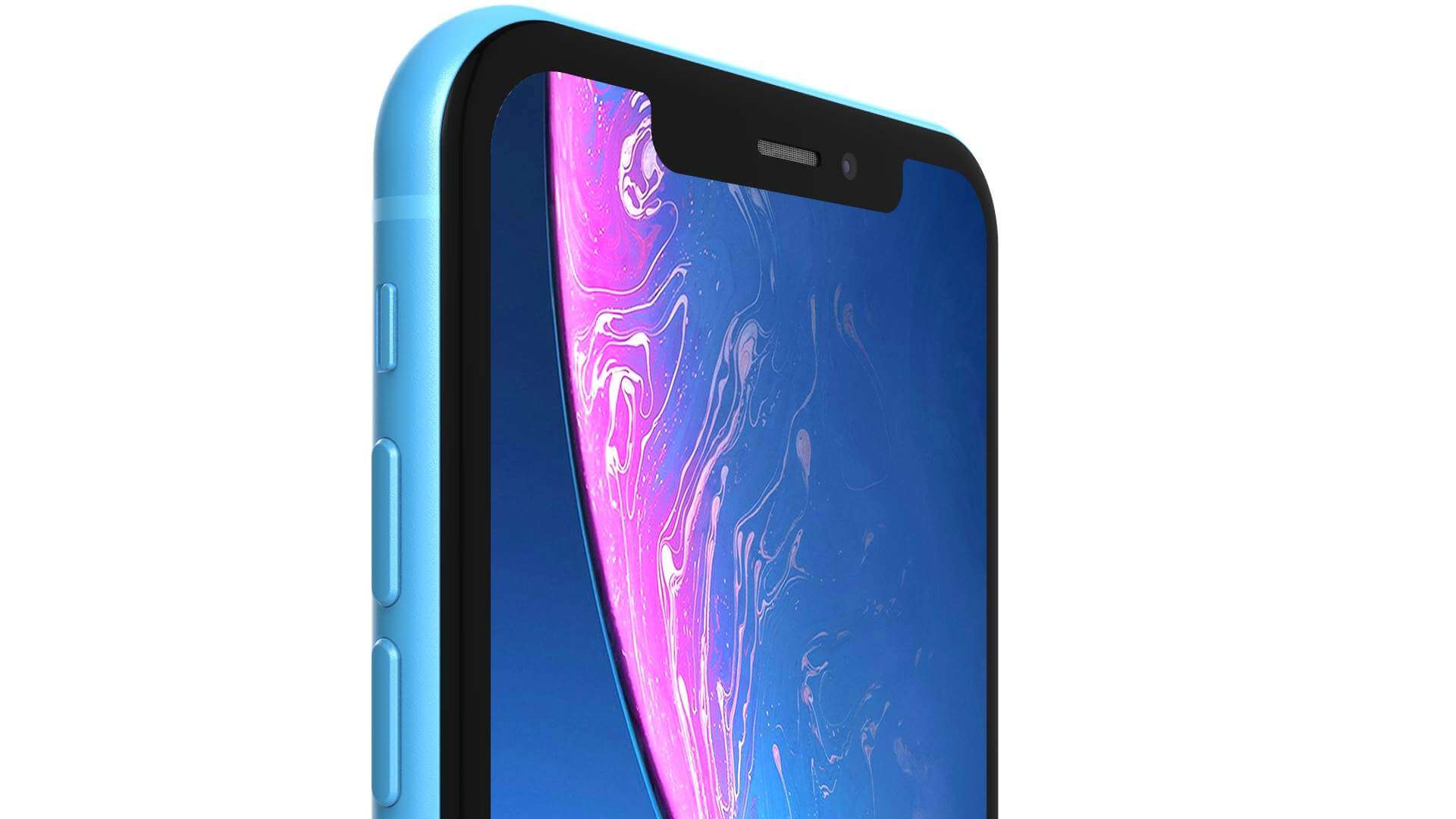 Apple iPhone XR Blue - 3D Model by rzo