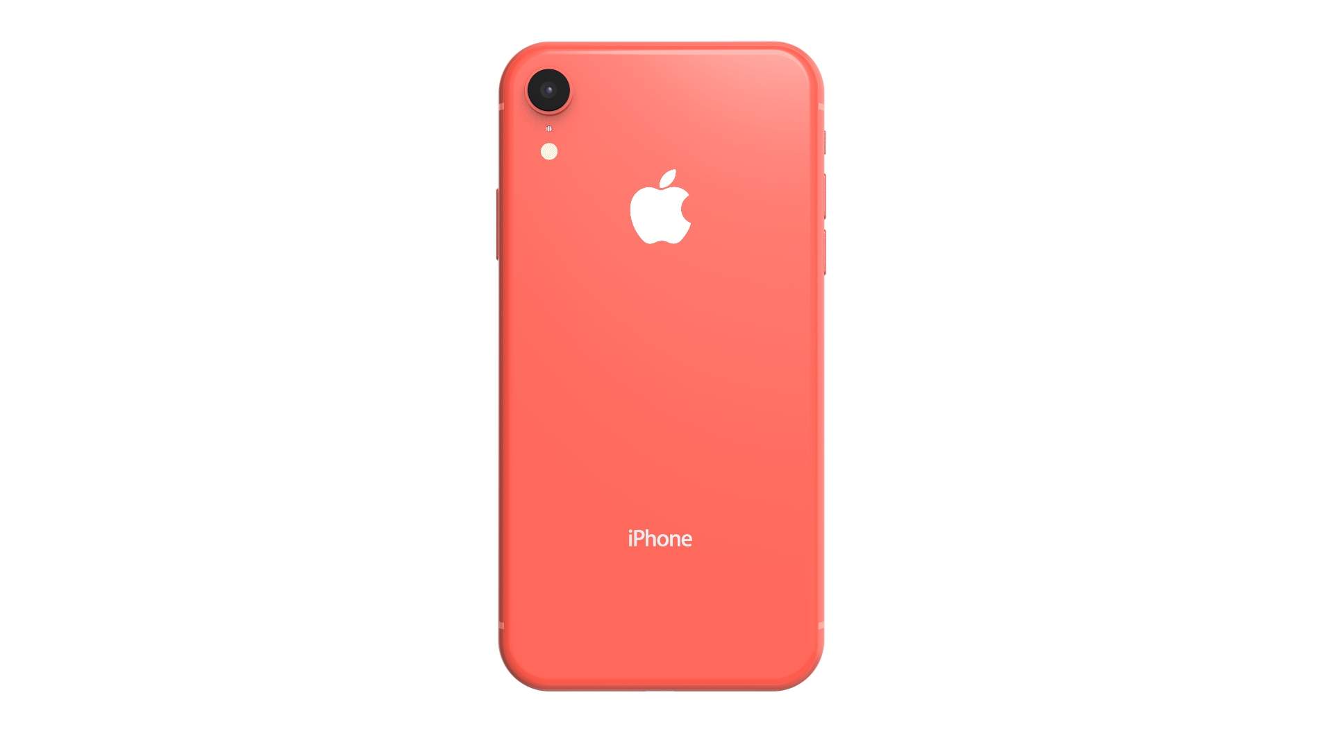 Apple iPhone XR Coral - 3D Model by rzo