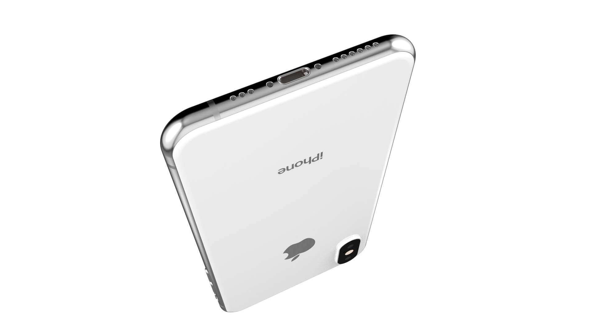 Apple iPhone XS White - 3D Model by rzo