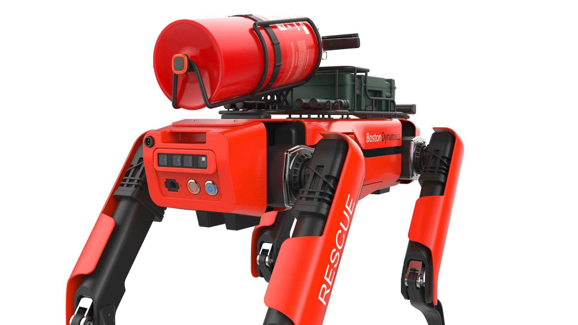 Boston Dynamics Spot Robot Rescue Red - 3D Model by rzo