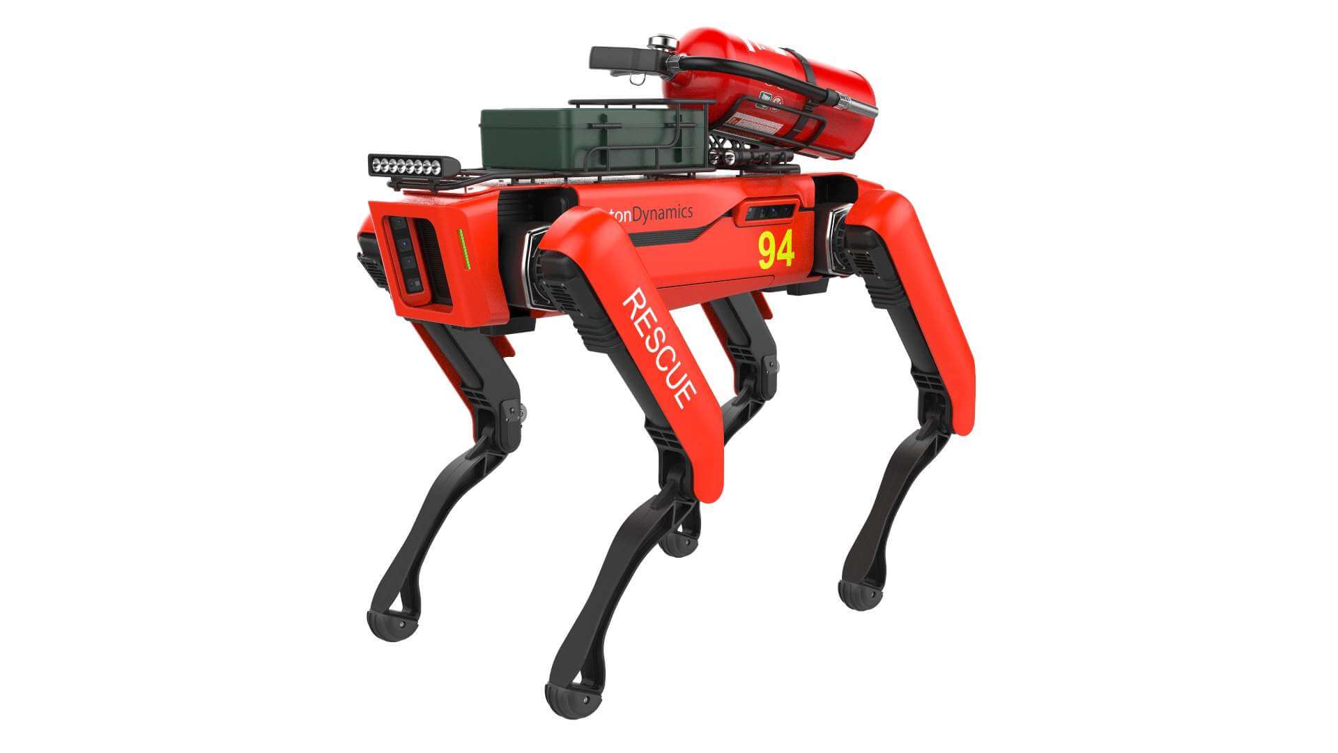 Boston Dynamics Spot Robot Rescue Red - 3D Model by rzo