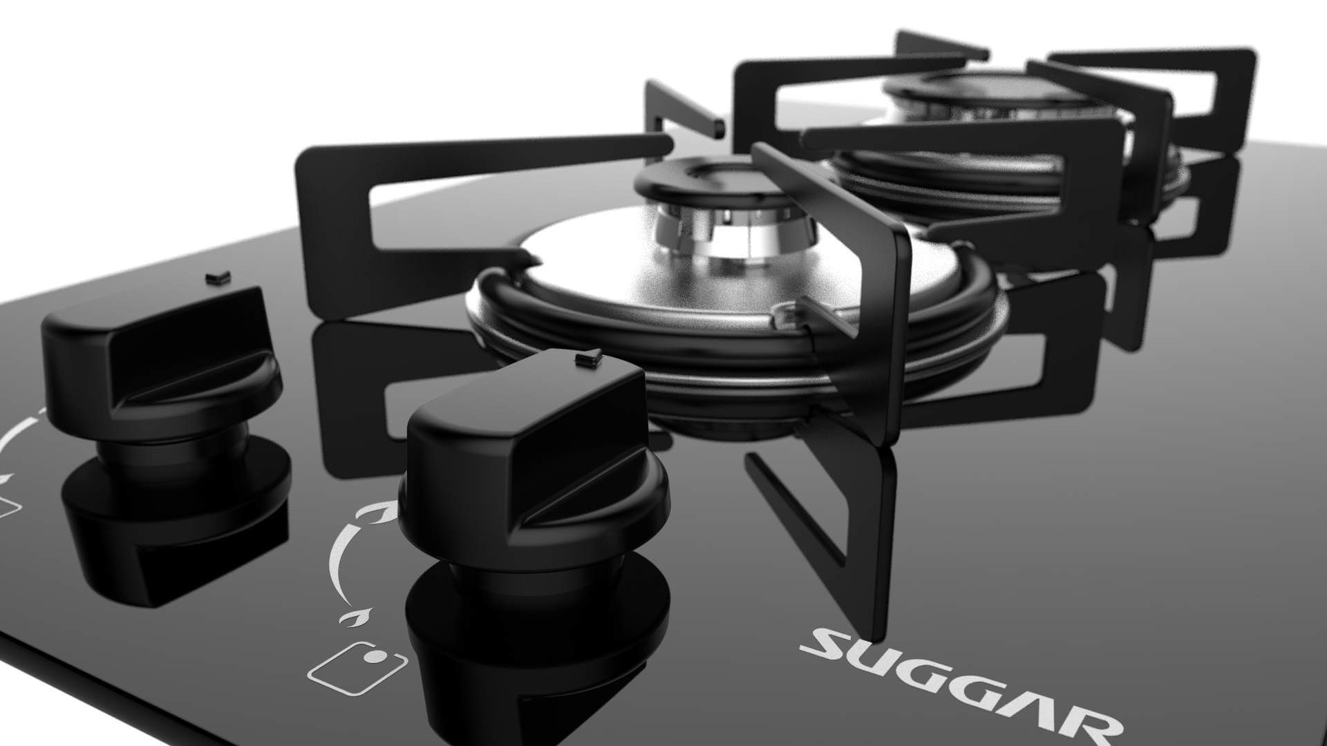Cooktop Suggar 2 Burners FG2002VP - 3D Model by rzo