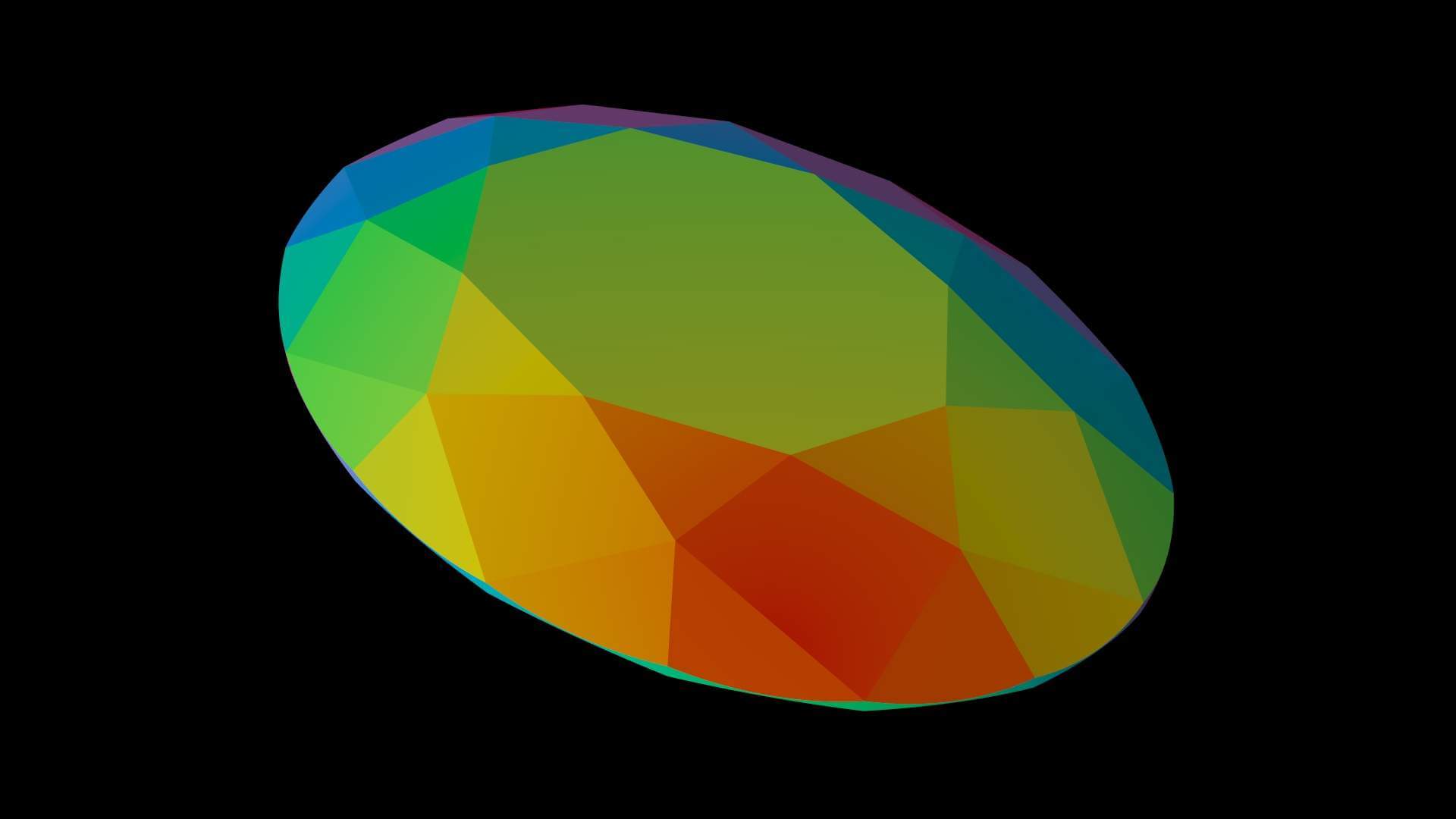 Diamond Oval - 3D Model by rzo