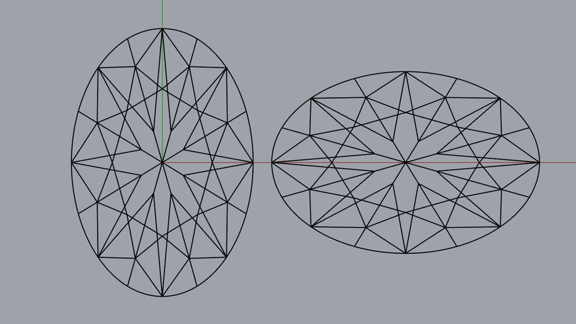 Diamond Oval - 3D Model by rzo