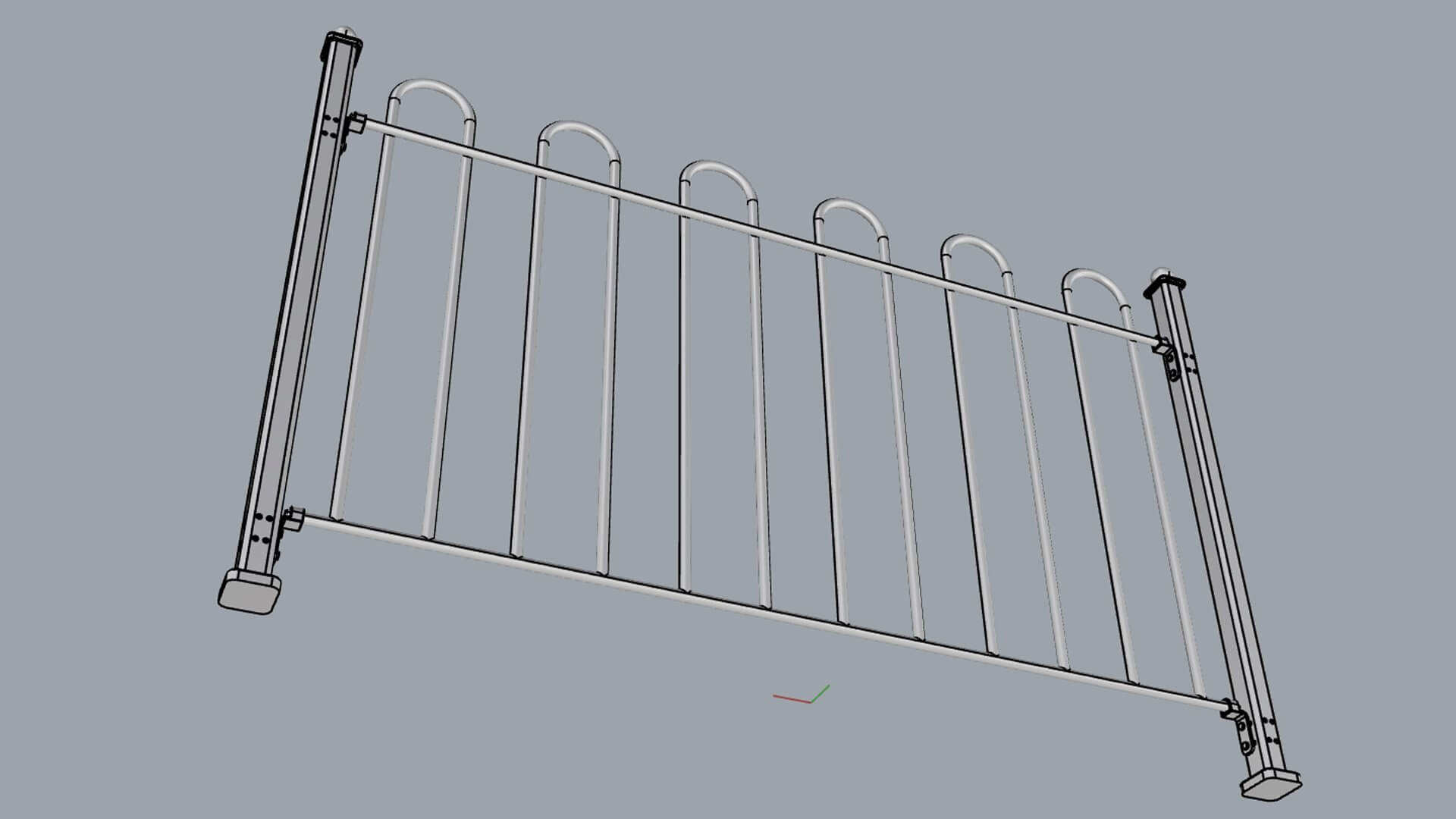 Metal Fence 01 - 3D Model by rzo