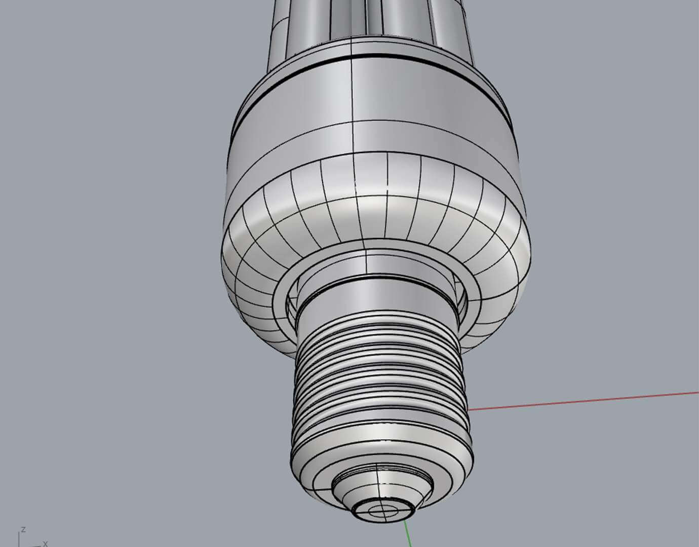 Fluorescent Lamp - 3D Model by rzo