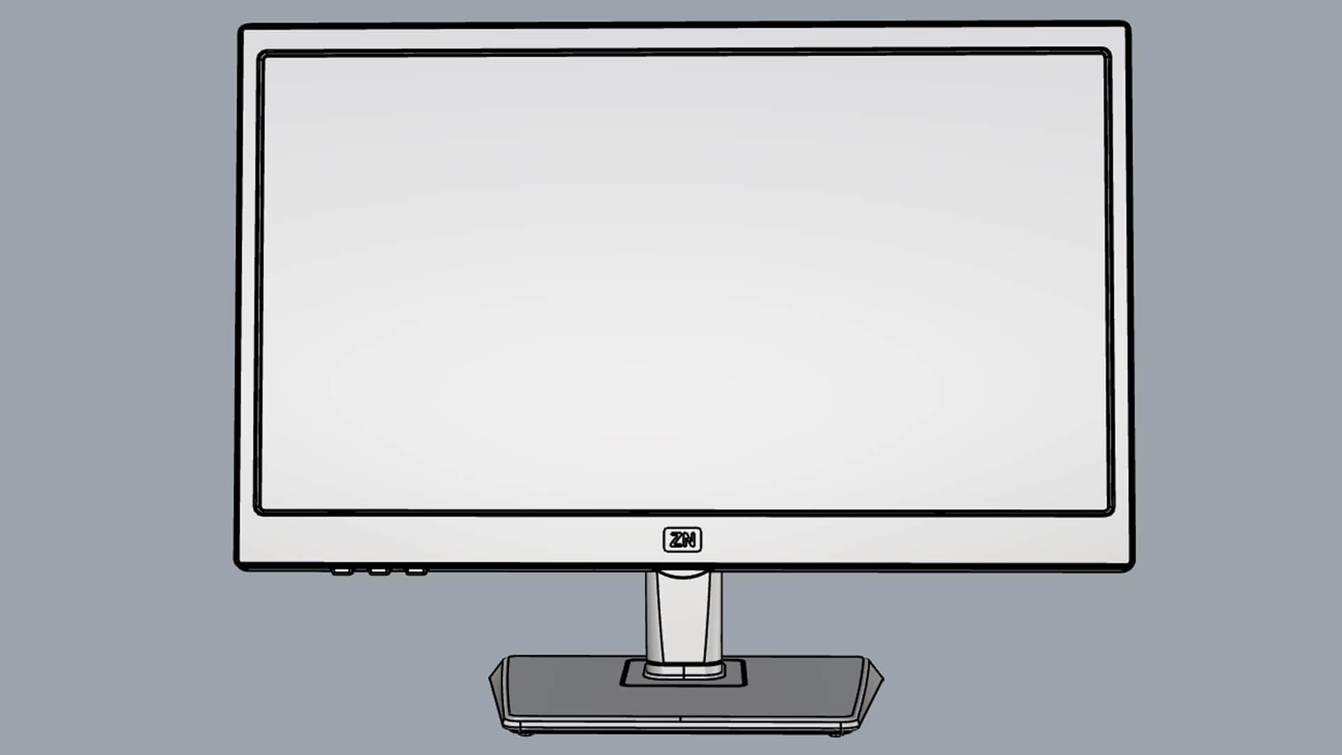 Generic Monitor 19.5 Inches - 3D Model by rzo