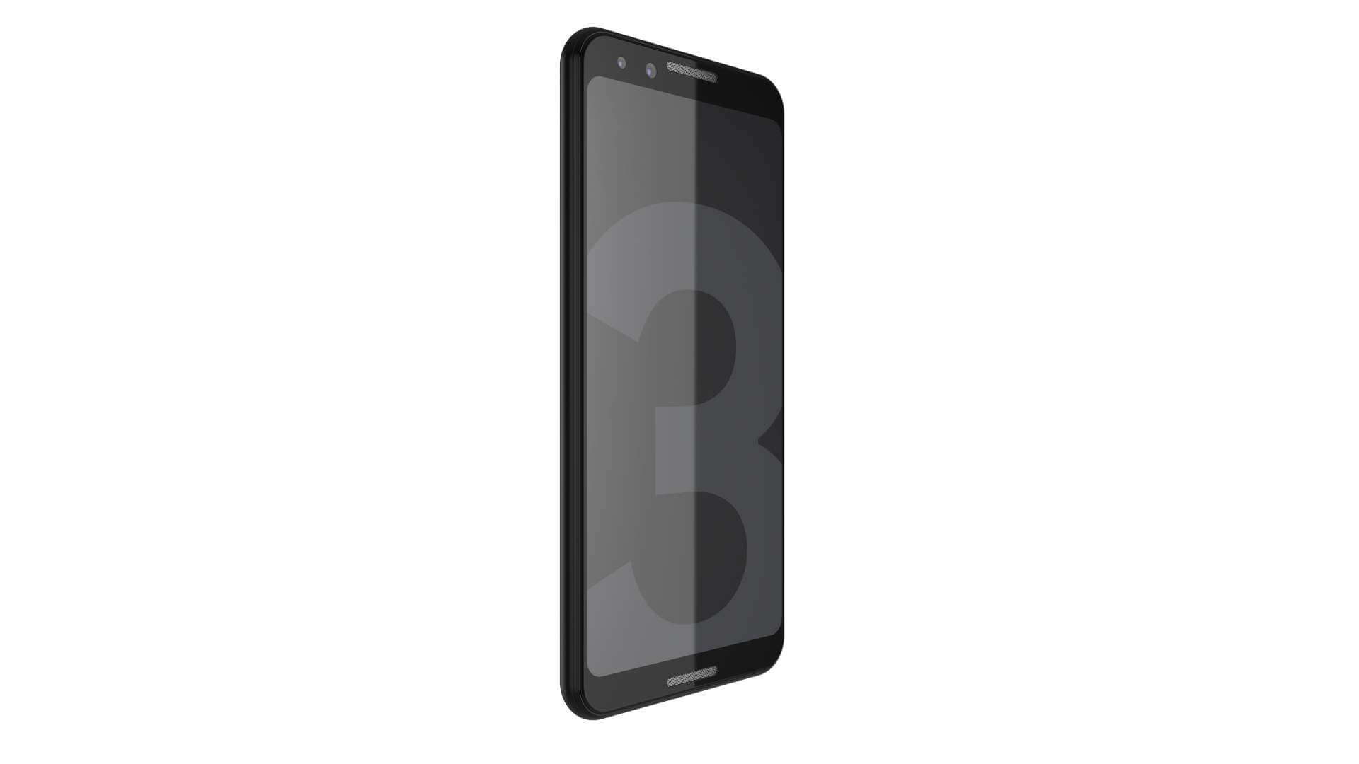 Google Pixel 3 Black - 3D Model by rzo