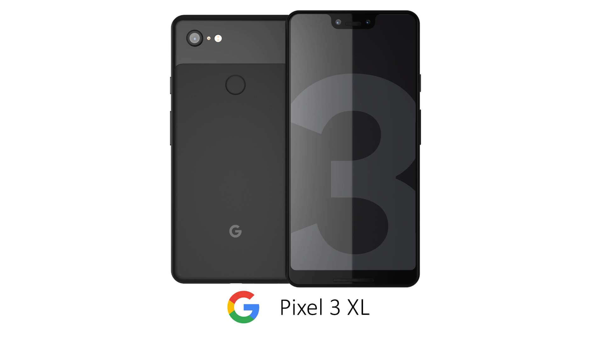 Google Pixel 3 XL Black - 3D Model by rzo