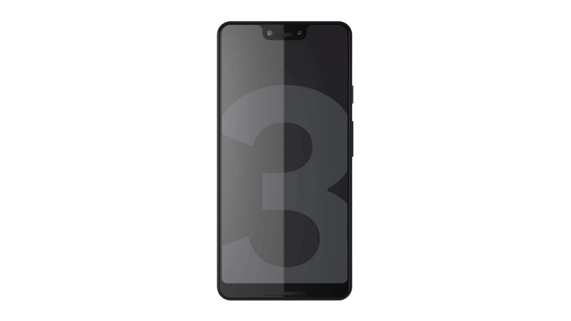 Google Pixel 3 XL Black - 3D Model by rzo