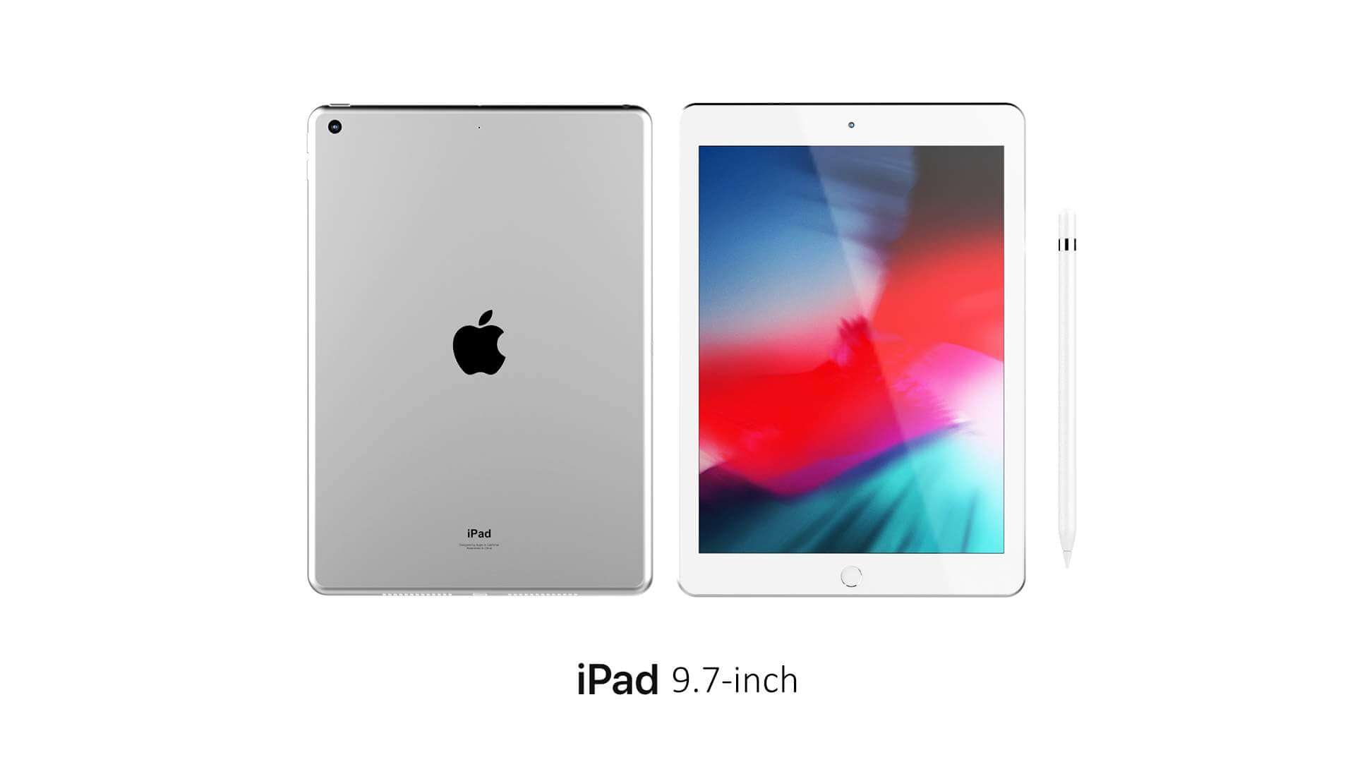 iPad 9 7-inch Silver - 3D Model by rzo