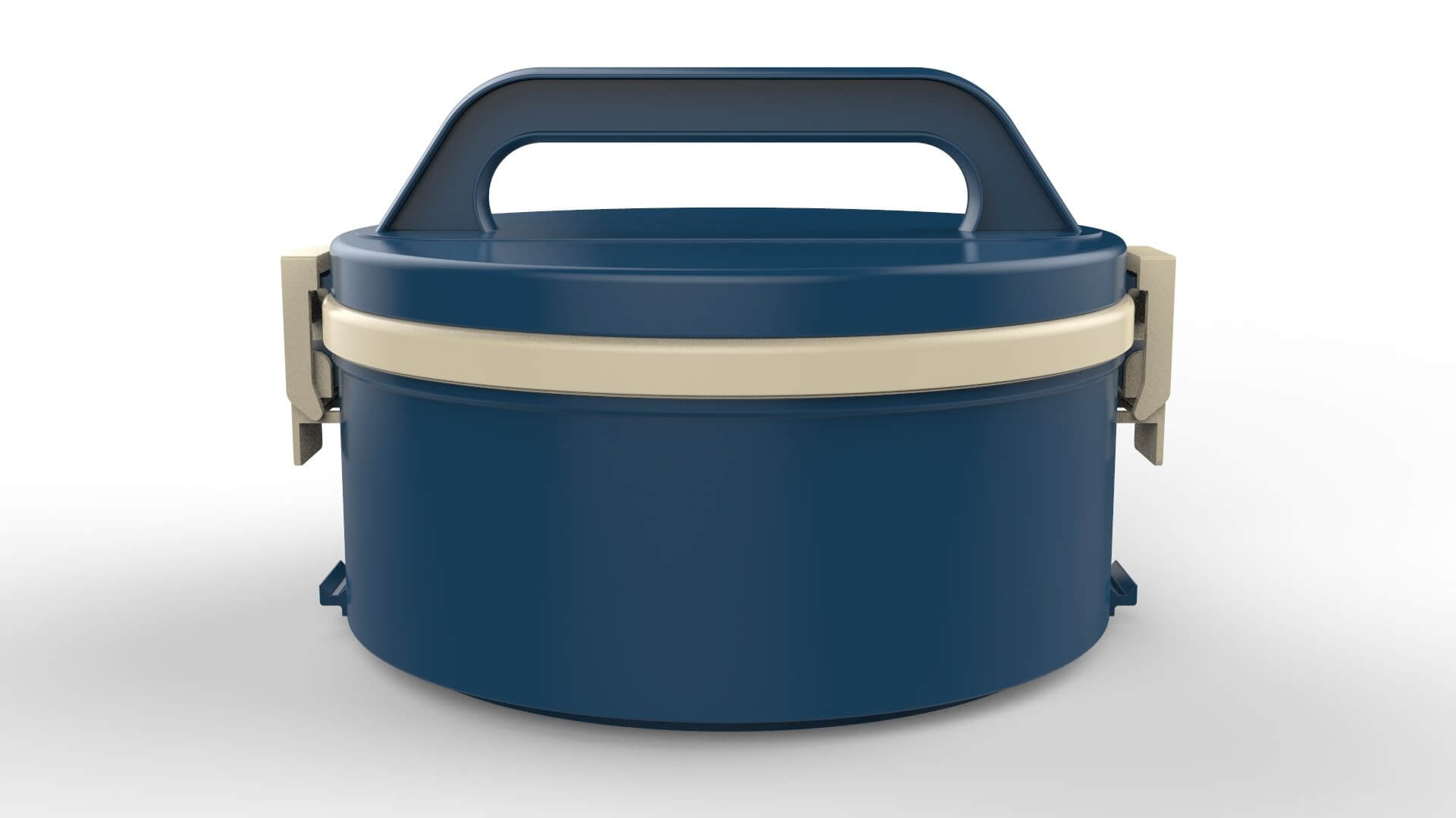 Lunch Box Container 2 Compartments - 3D Model by rzo