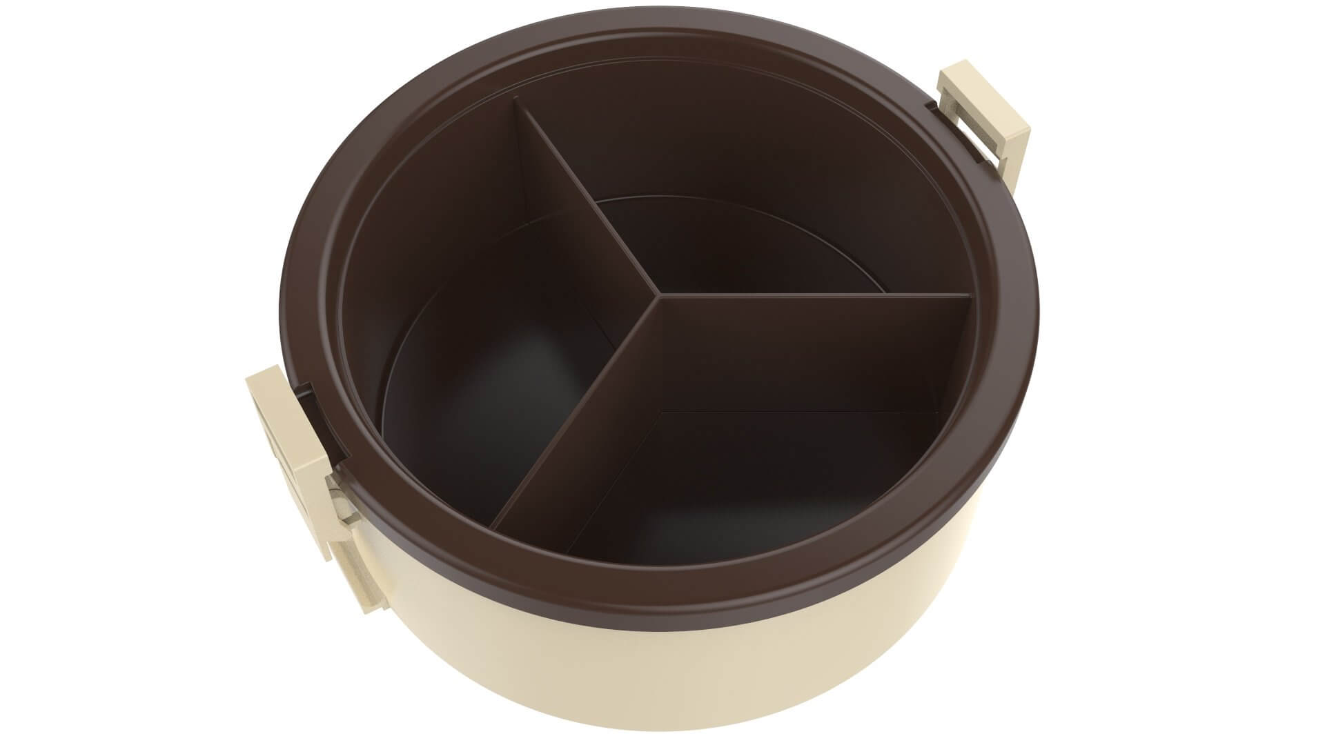 Lunch Box Container 3 Compartments - 3D Model by rzo