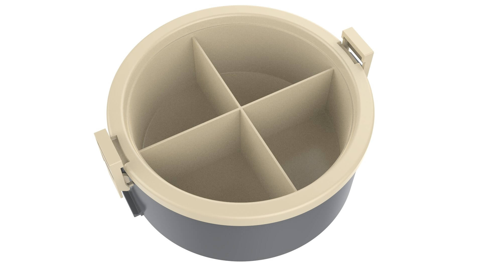 Lunch Box Container 4 Compartments - 3D Model by rzo