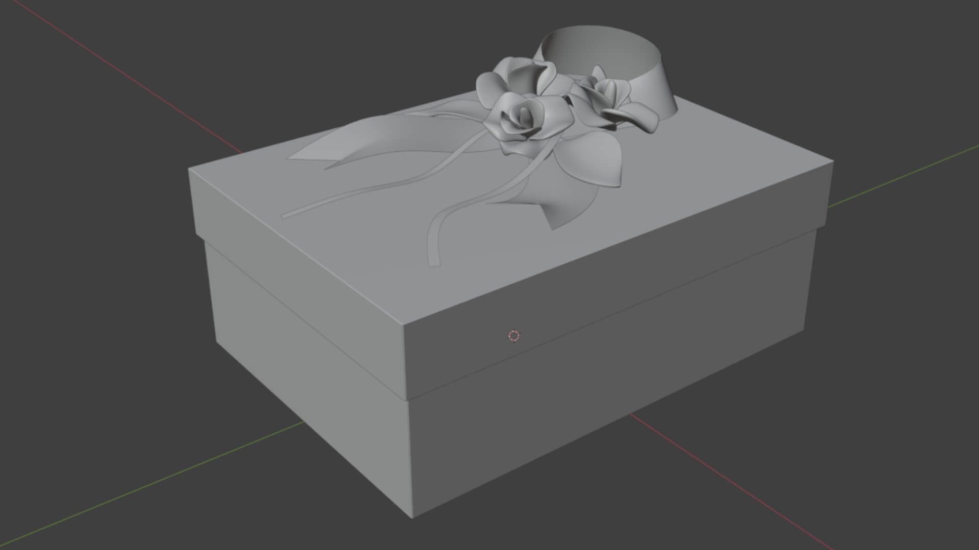 Package for Gift Blue 150 X 210 X 80mm - 3D Model by rzo