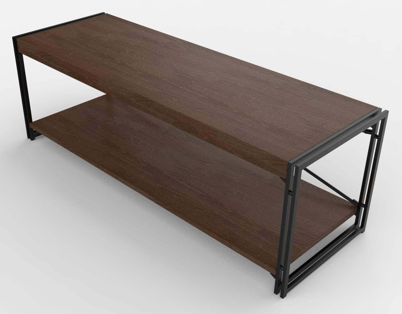 Black and Brown Wooden Rack - Free 3D Model by rzo