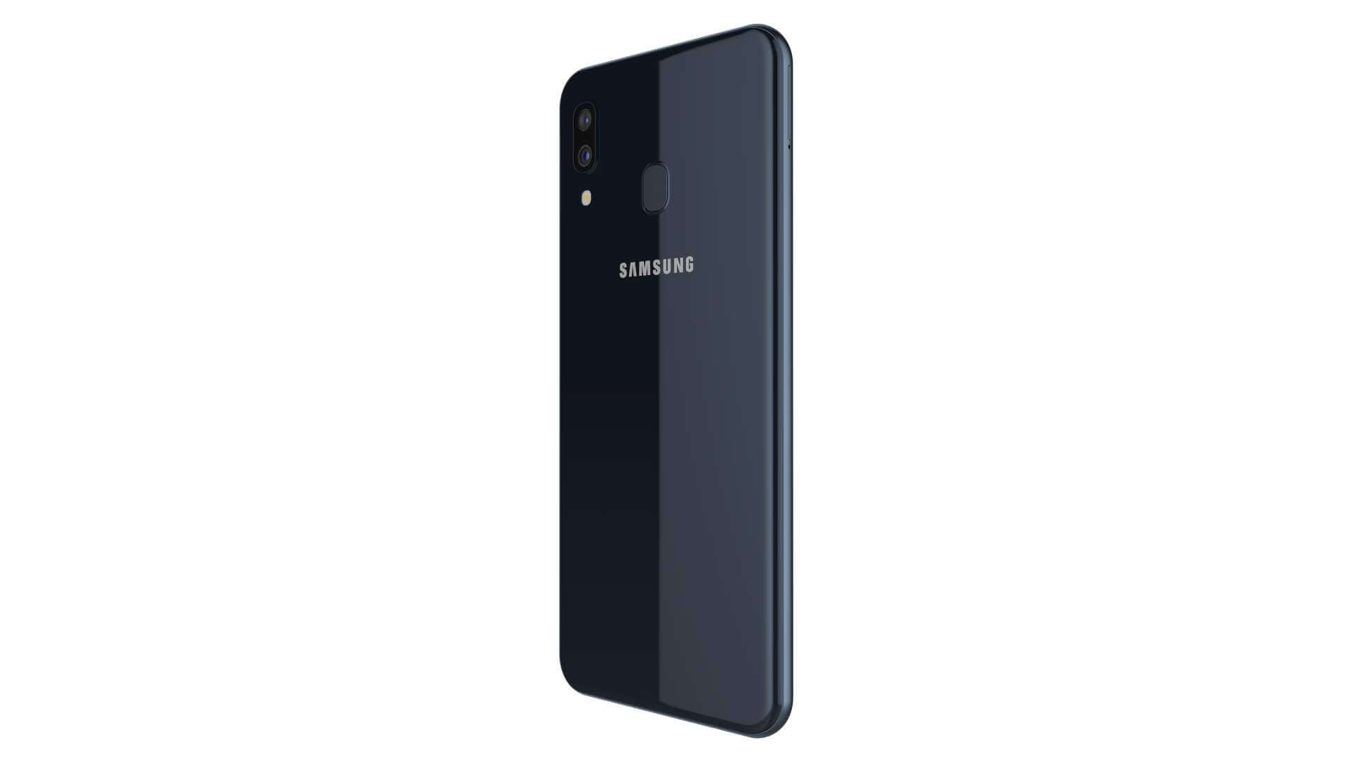 Samsung Galaxy A30 Black - 3D Model by rzo