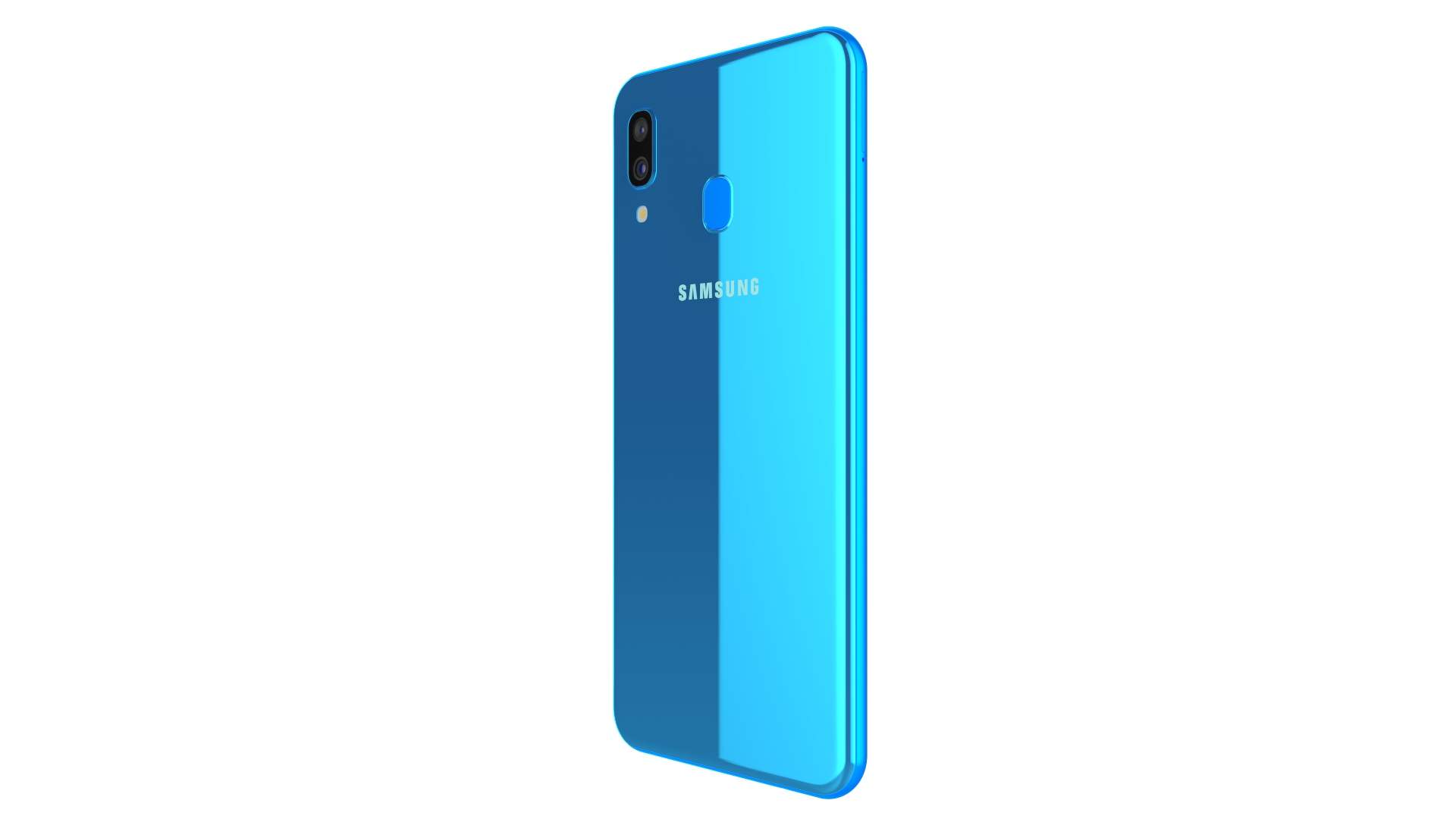 Samsung Galaxy A30 Blue - 3D Model by rzo