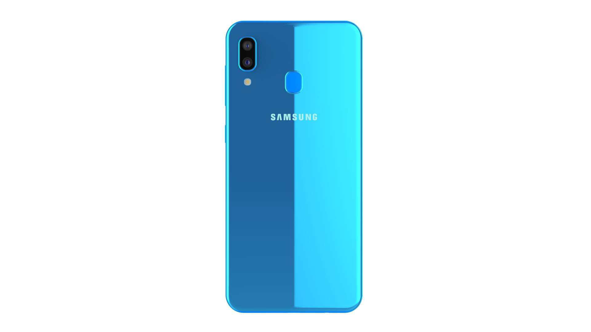 Samsung Galaxy A30 Blue - 3D Model by rzo