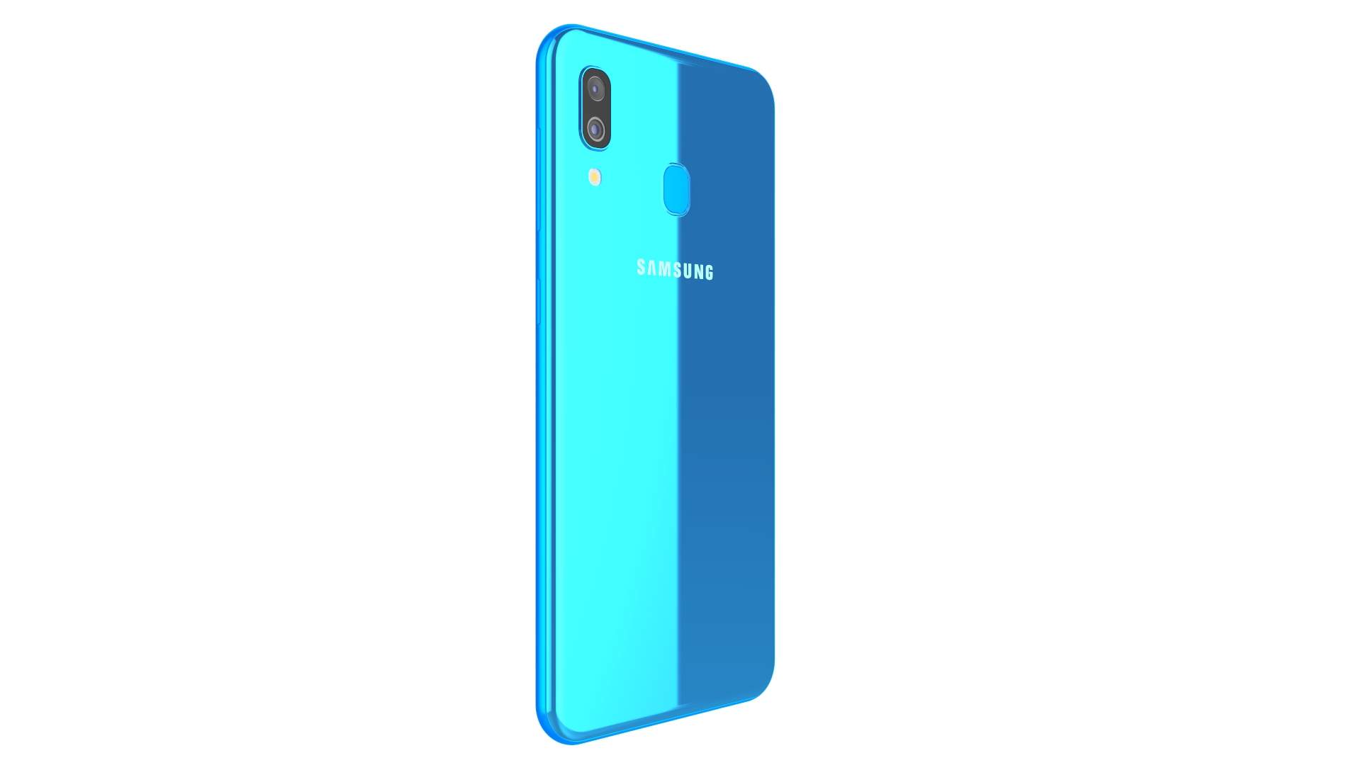 Samsung Galaxy A30 Blue - 3D Model by rzo
