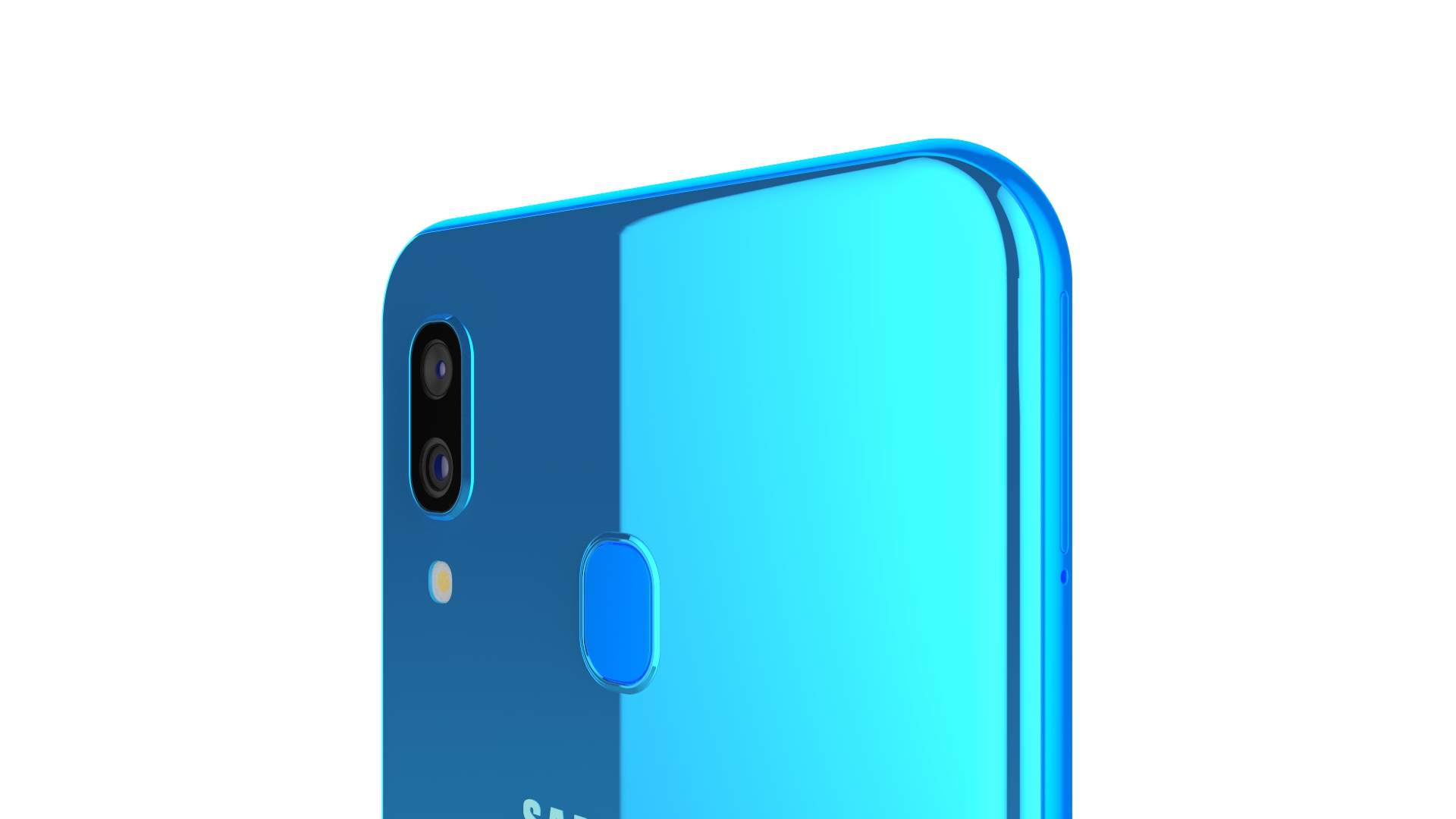 Samsung Galaxy A30 Blue - 3D Model by rzo