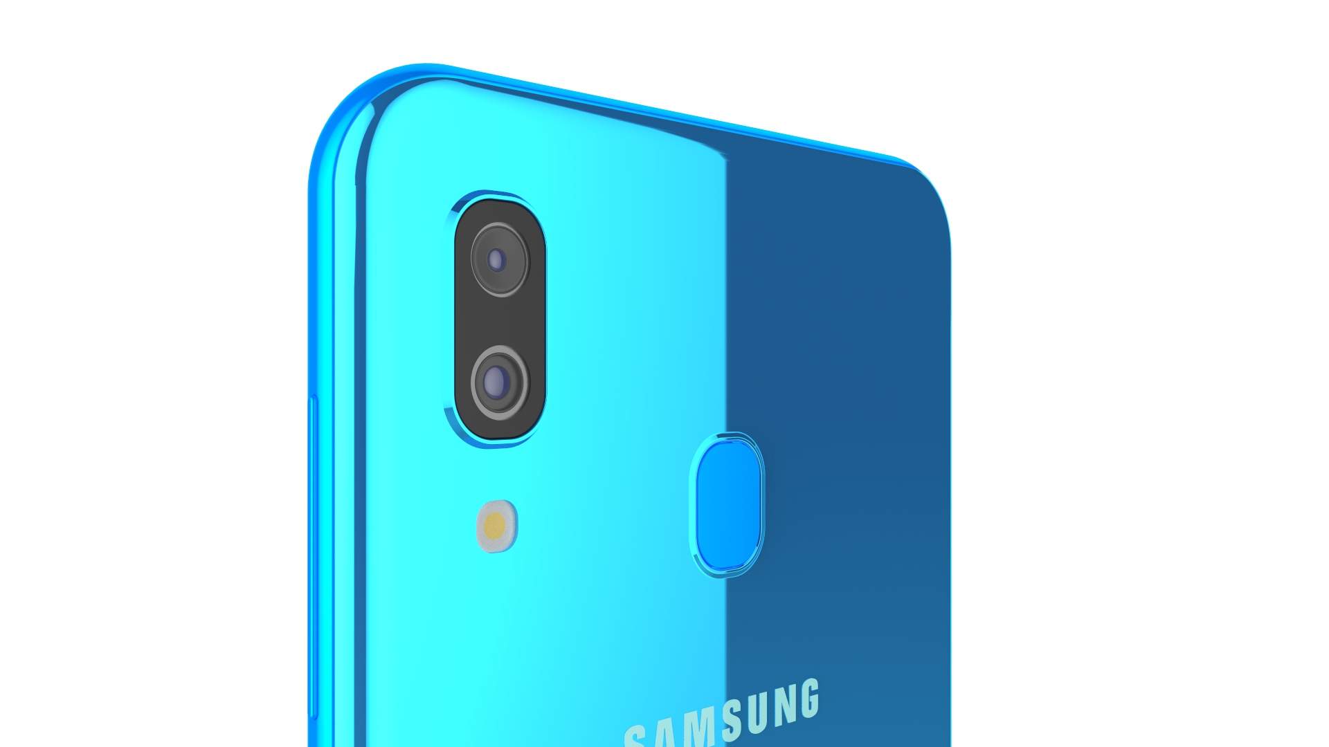 Samsung Galaxy A30 Blue - 3D Model by rzo