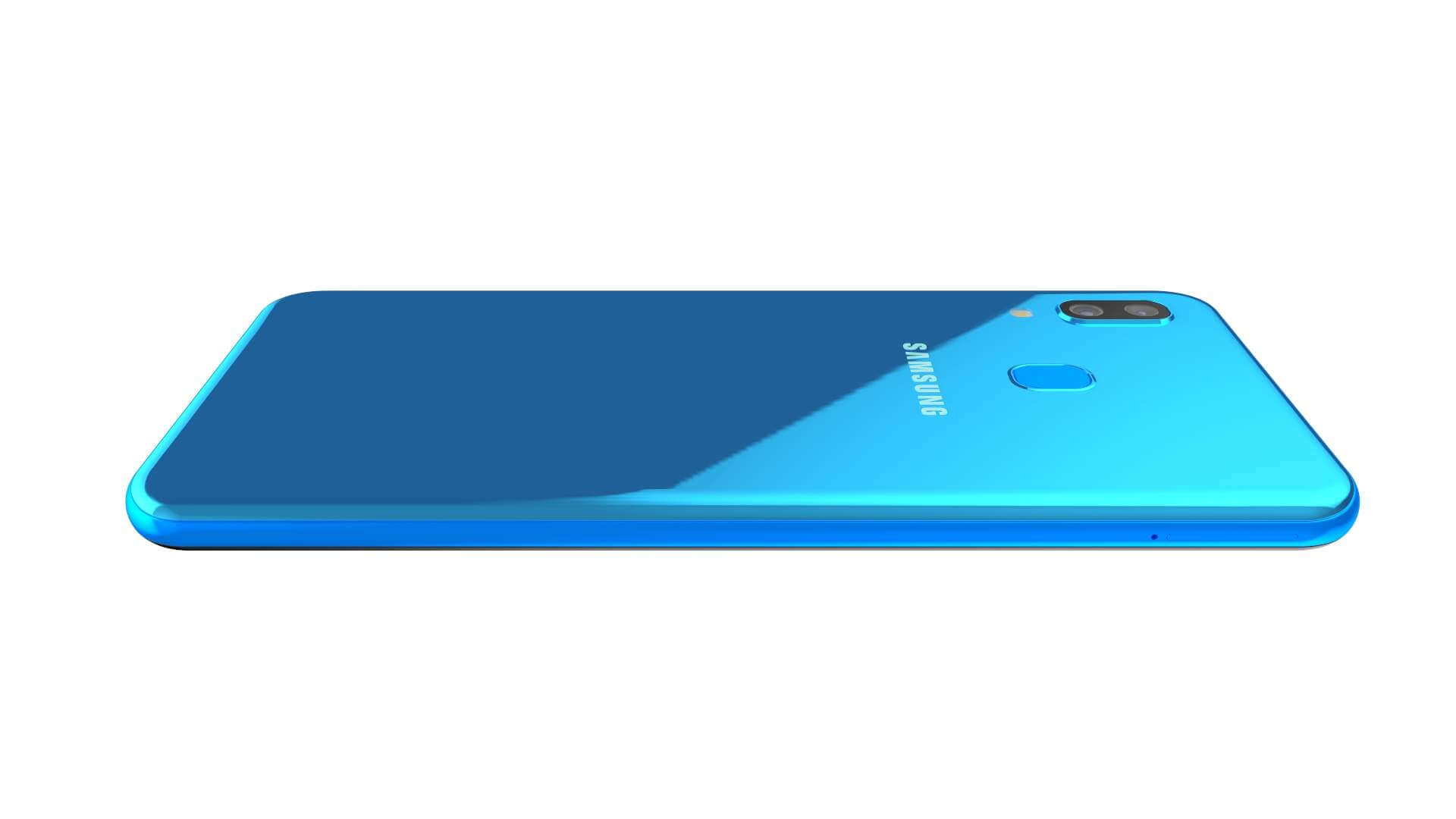Samsung Galaxy A30 Blue - 3D Model by rzo