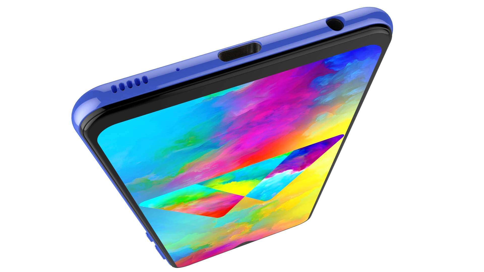 Samsung Galaxy M20 Blue - 3D Model by rzo