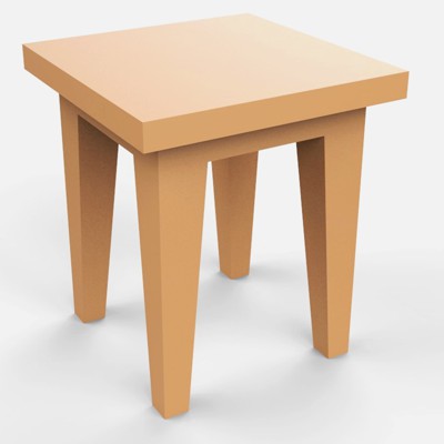 Simple Stool - 3D Model by rzo