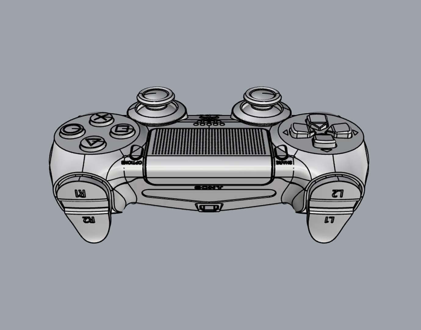 Sony PS4 Console and DualShock Controller - 3D Model by rzo